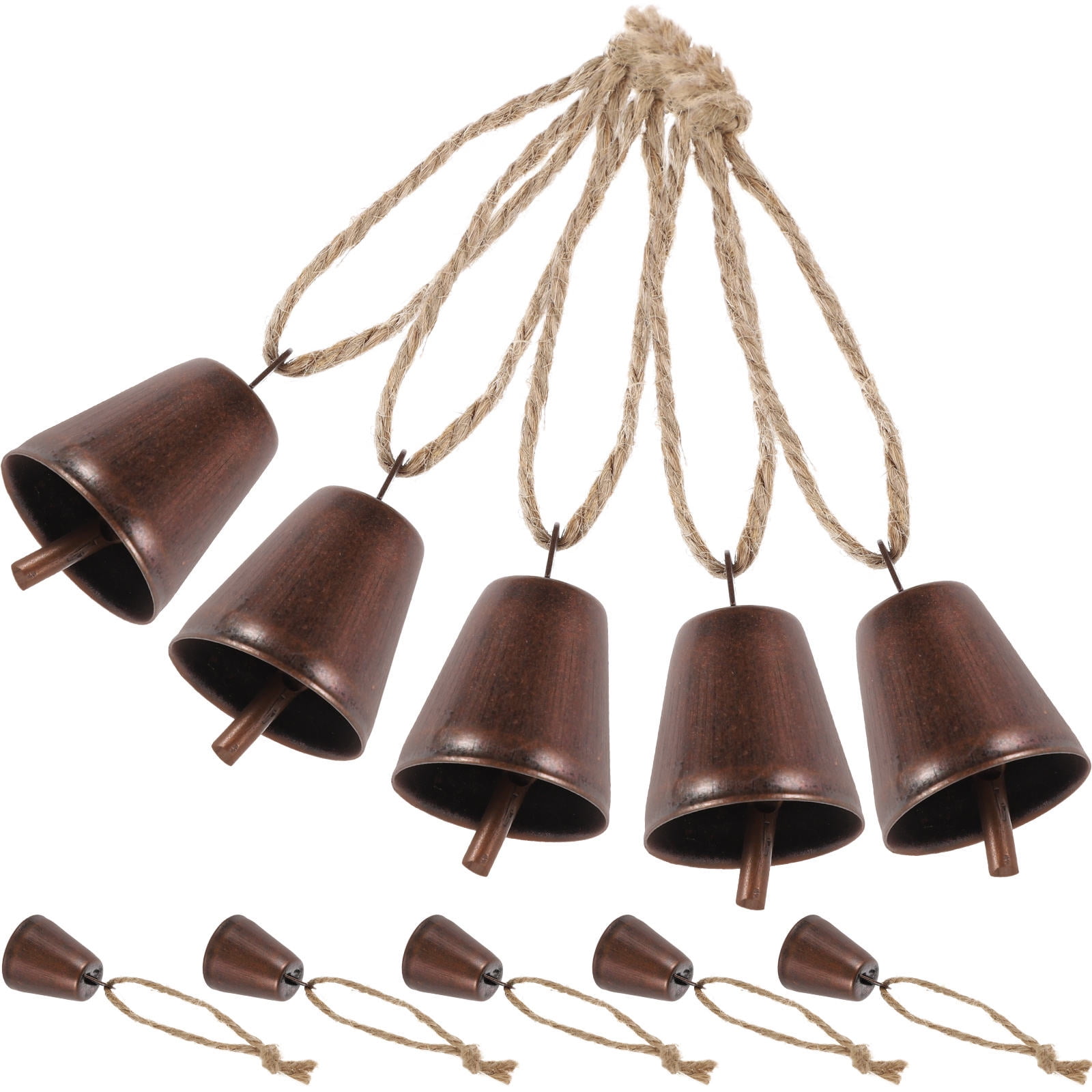 WEUVEB Wind Chime Pendant Bells Wind Chime Iron Antique Copper 1 Set ...