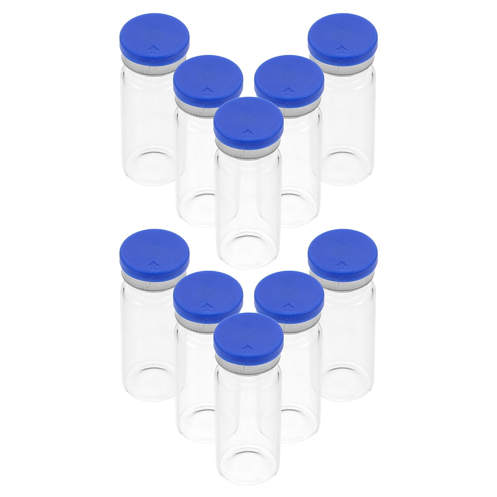 WEUVEB Tube Vials Glass 10Pcs 1.97X0.86X0.86in - Walmart.com