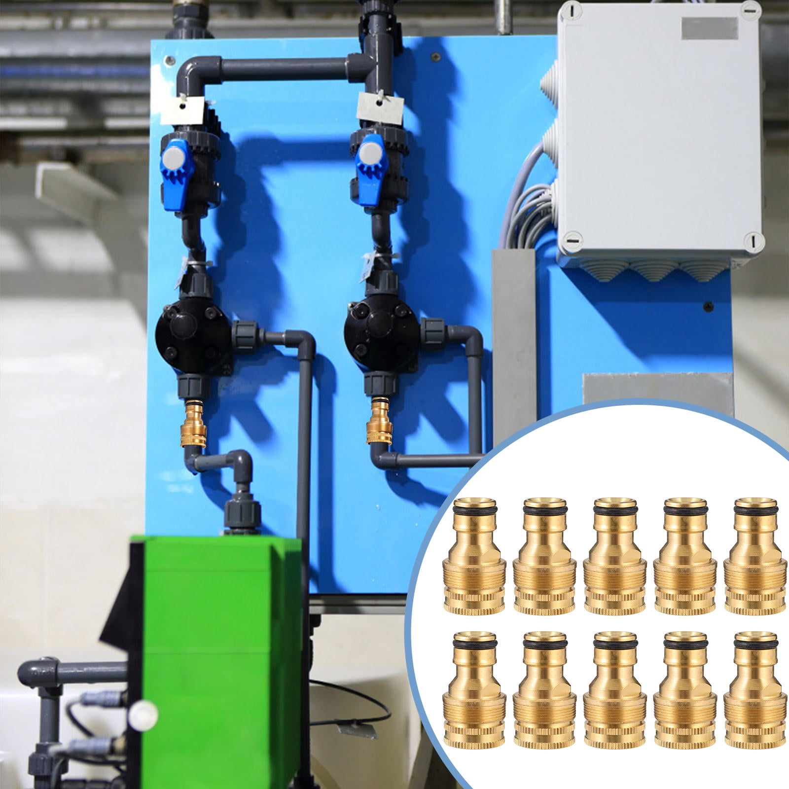 WEUVEB Brass Tap Connector Adapter Copper Golden Faucet Tap Adapter ...