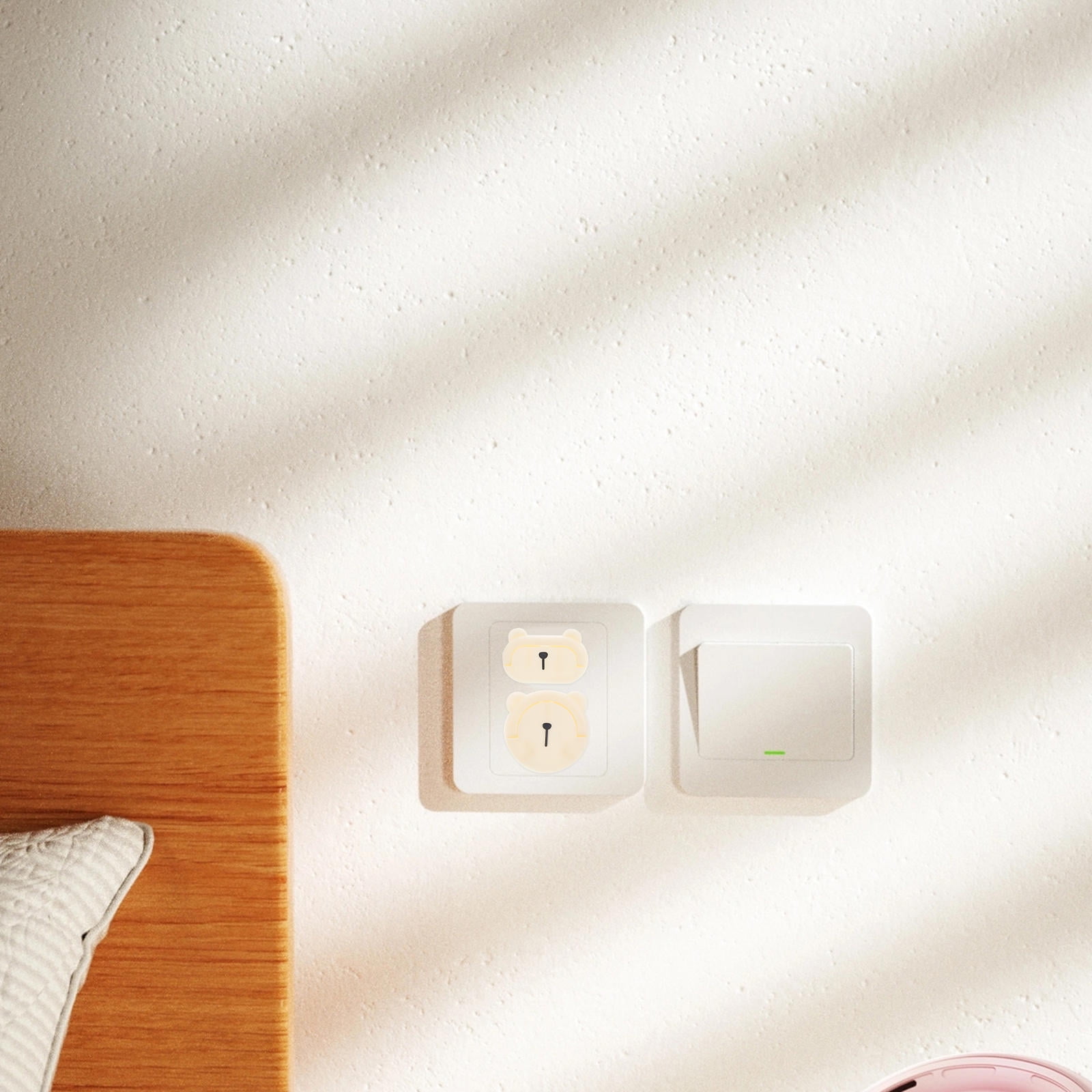 WEUVEB Electrical Outlet Plugs Cover Outlet Covers Beige ABS 10Pcs ...