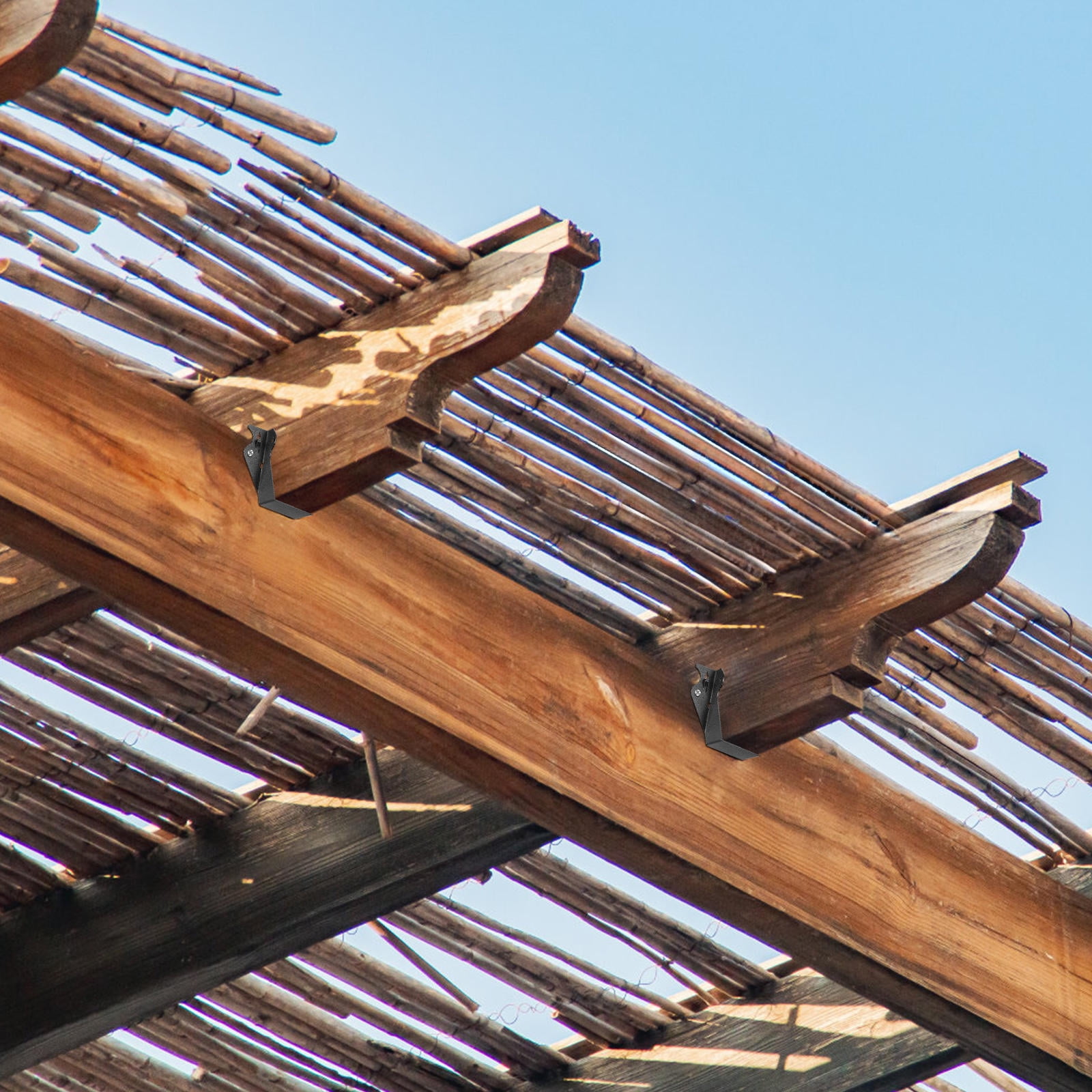 WEUVEB 10pcs Tie Brackets For Ceiling Rafter Bracket Black For ...