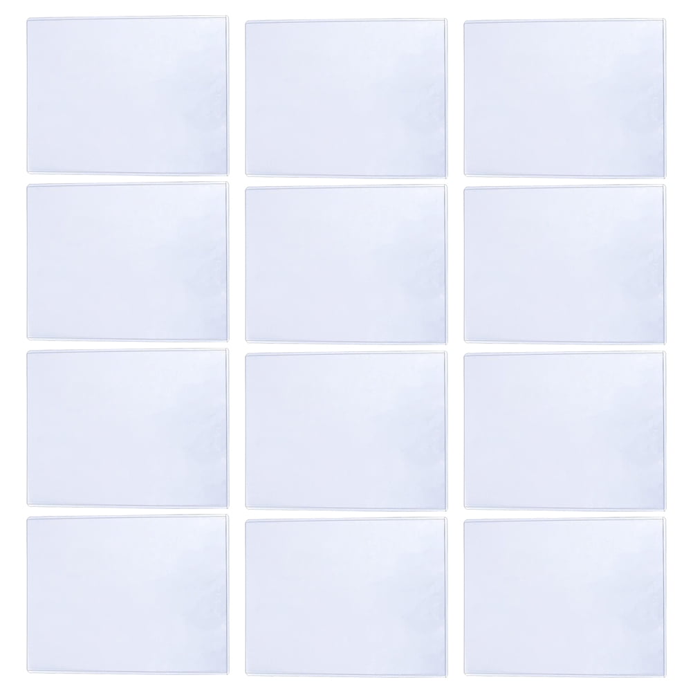 WEUVEB Transparent Photo Cover Protective Cover Plastic White 12Pack 30 ...