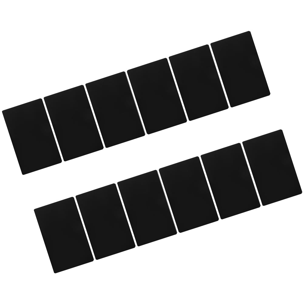 WEUVEB 12Pcs Aluminum Visiting Card with Engraving Function for ...