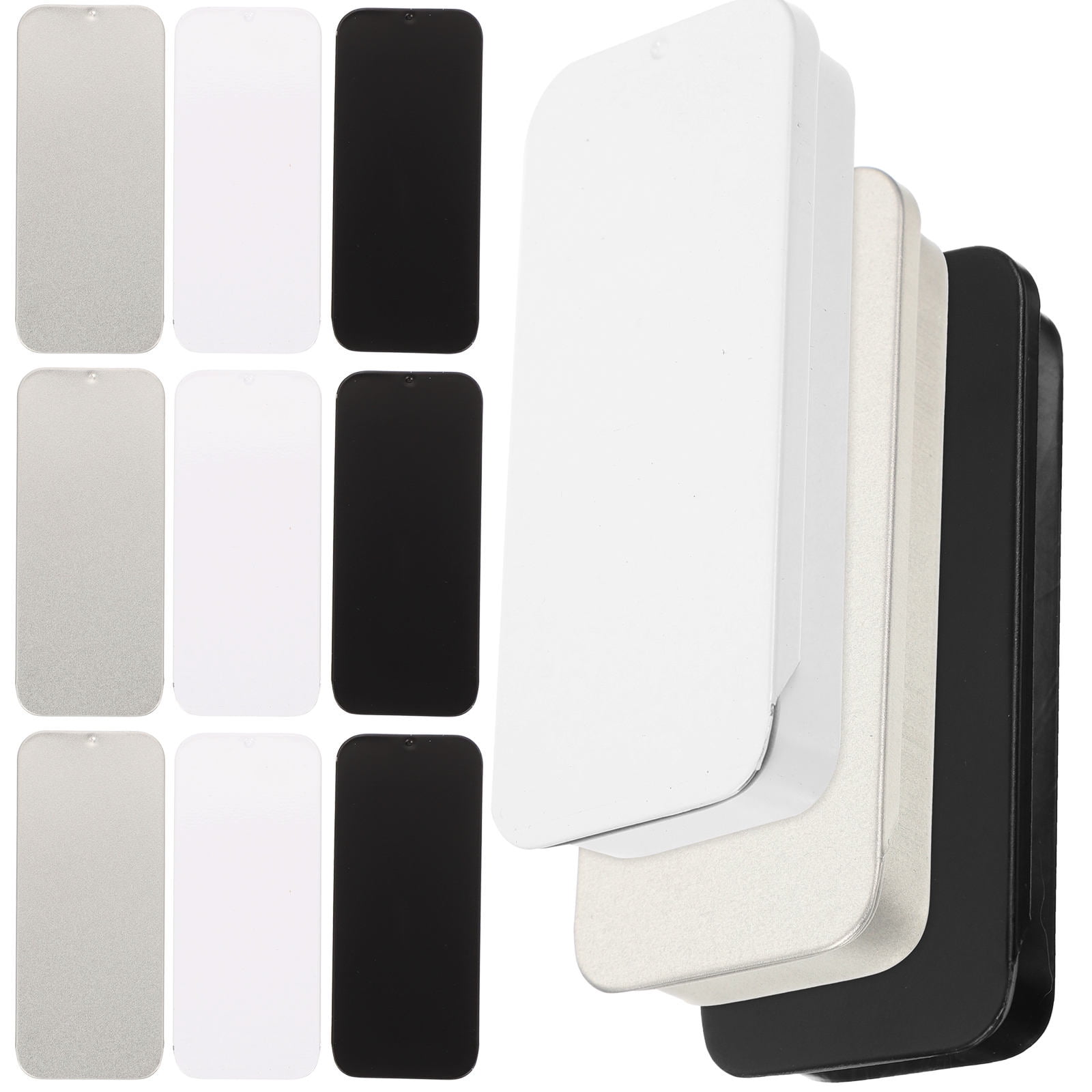 WEUVEB mini boxes Small Iron Boxes Black 12Pcs - Walmart.com