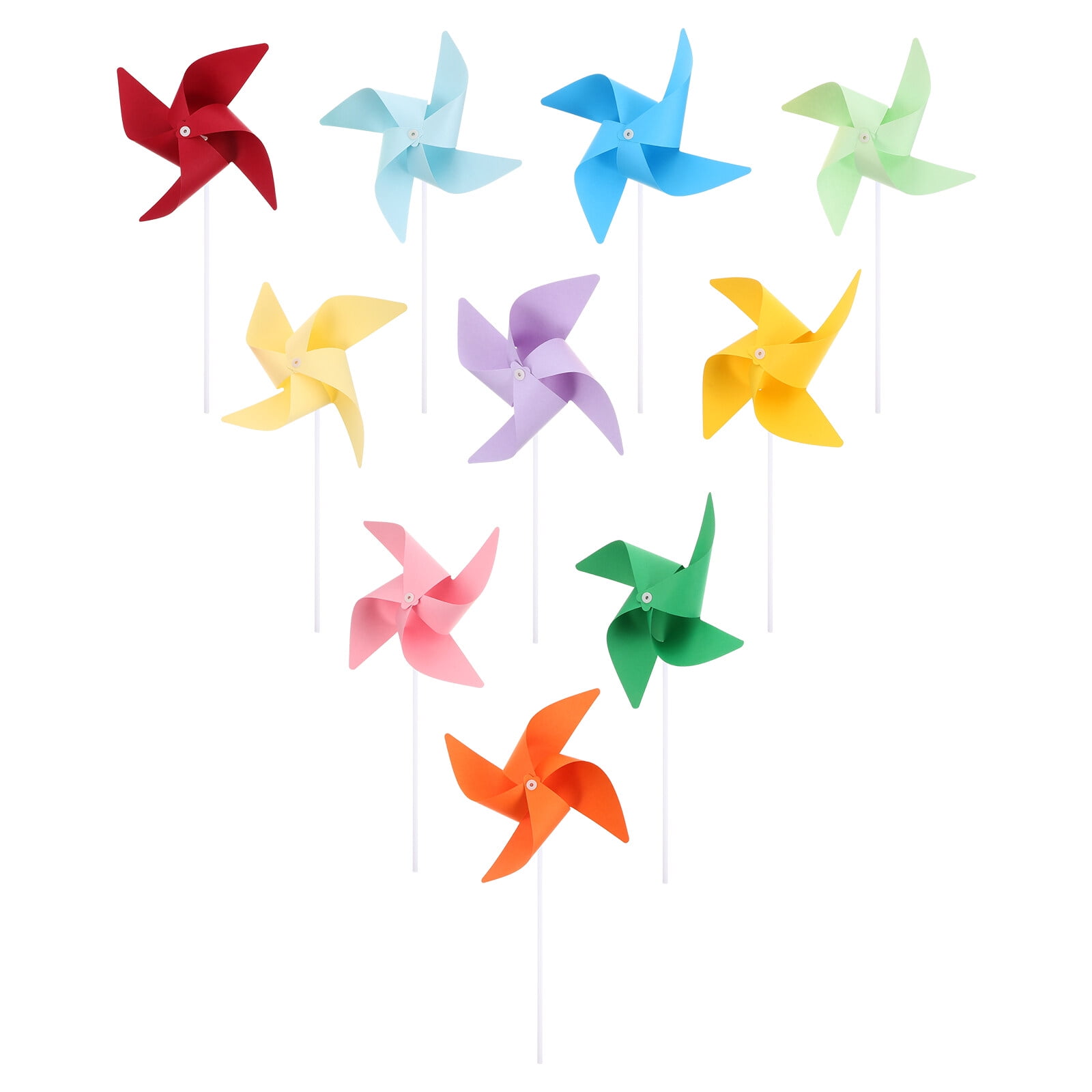WEUVEB 12pcs DIY Pinwheel in Assorted Color for Teachers to Use in ...