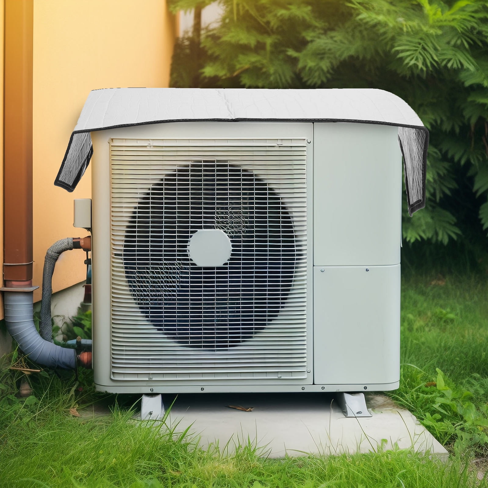 WEUVEB Outdoor Air Conditioner Shade Cover Aluminum Heat Insulation ...