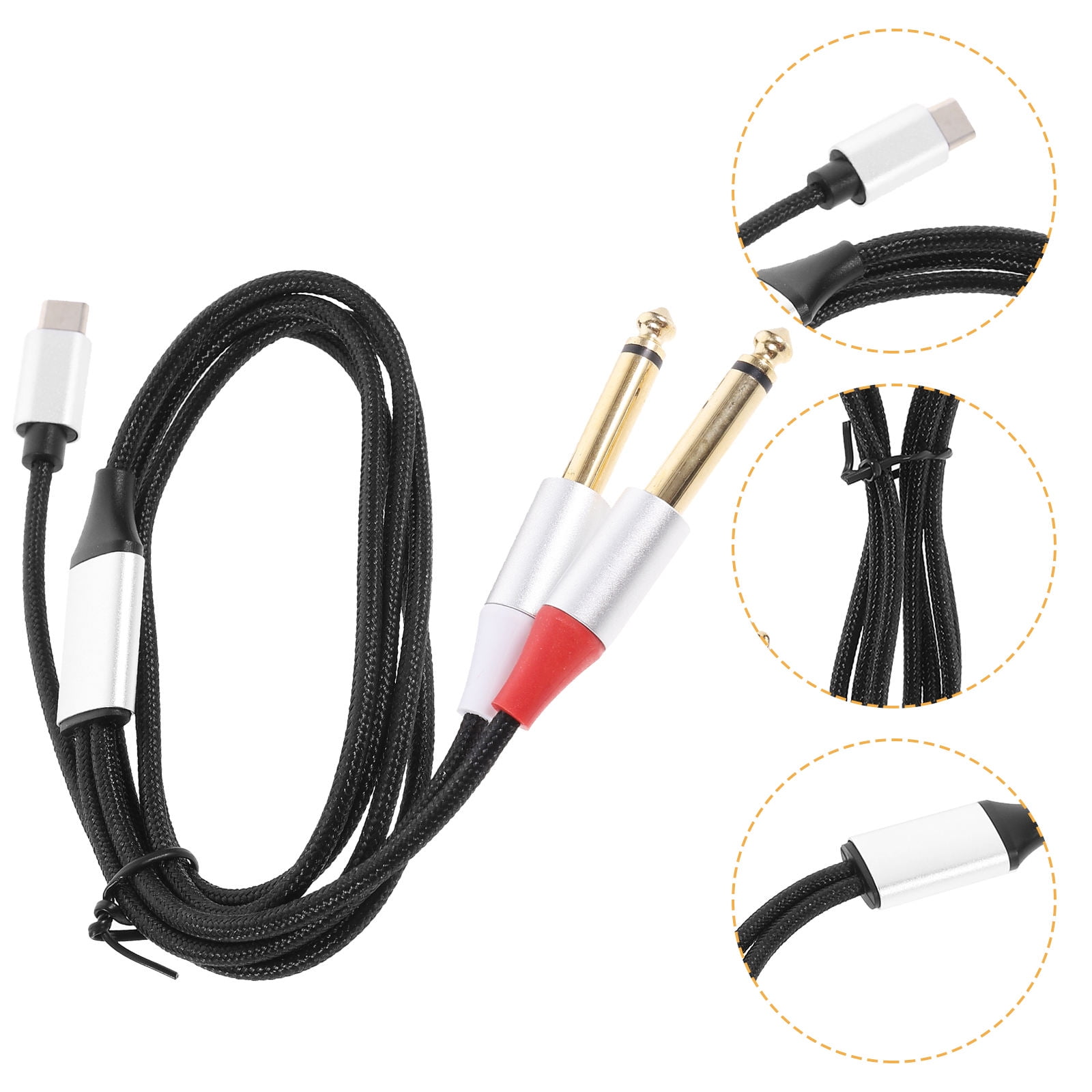 WEUVEB USB C To Aux Cable Audio Cable Metal 1Pack for Laptops - Walmart.com