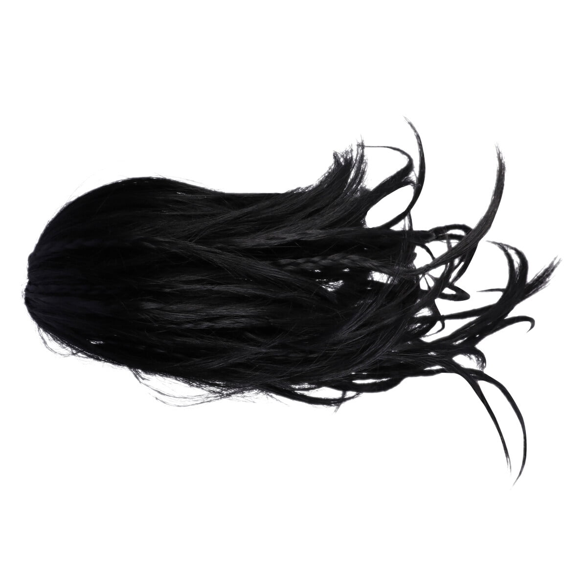 WEUVEB 1Pack Curly Ponytail Extension Black Fiber for Women in Daily ...