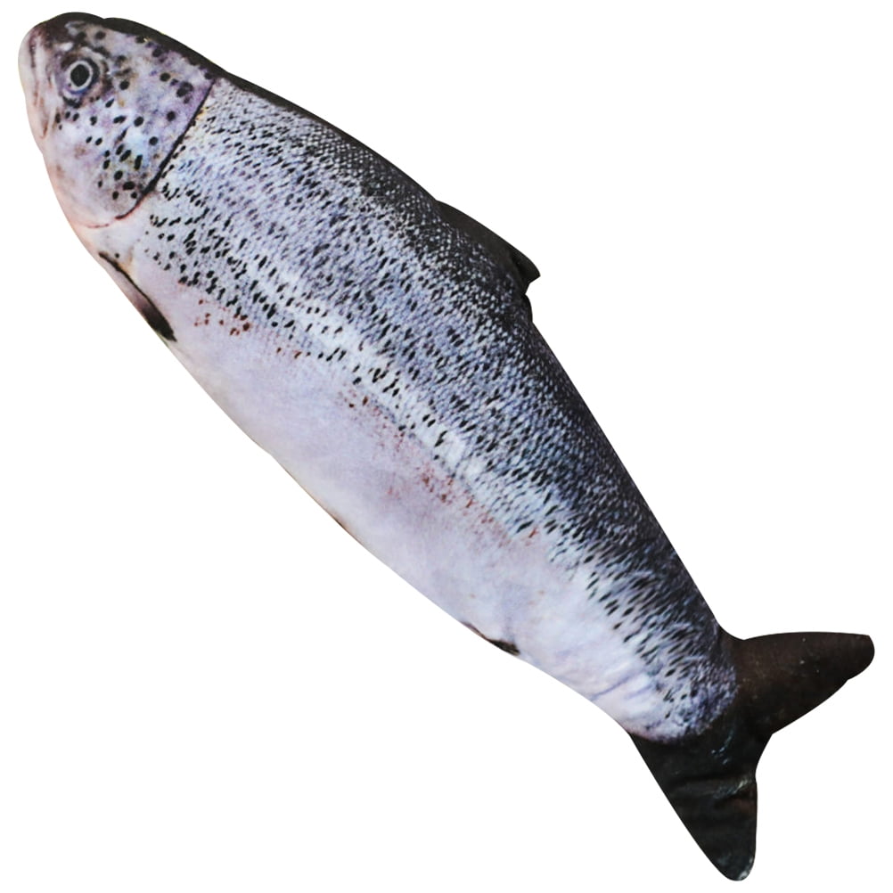 WEUVEB 1Pack Fish Shaped Toy Plush Cat for Cat Owners and Co Workers ...