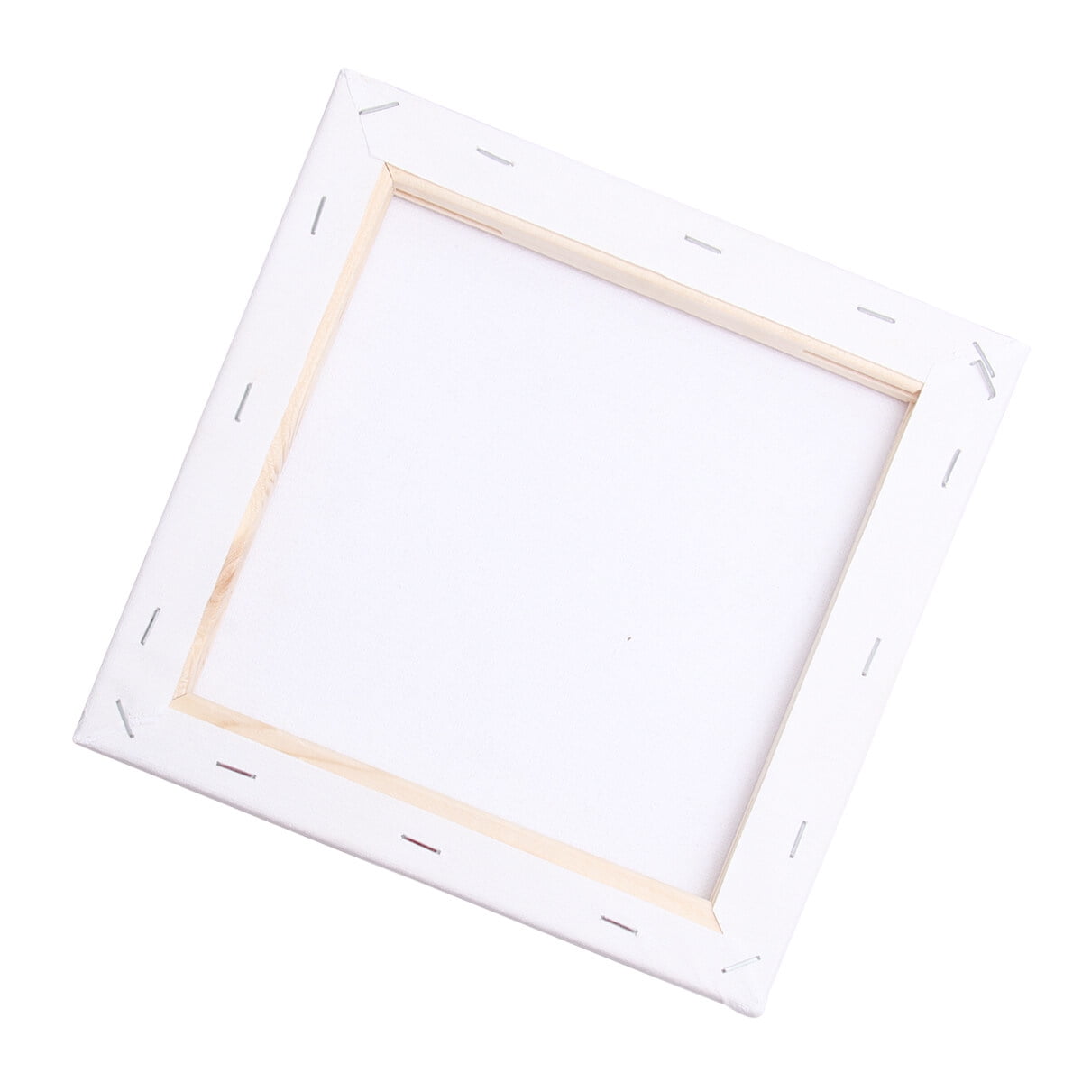 WEUVEB 1Pack Square Shape Picture Frame for Canvas Paintings White Wood ...