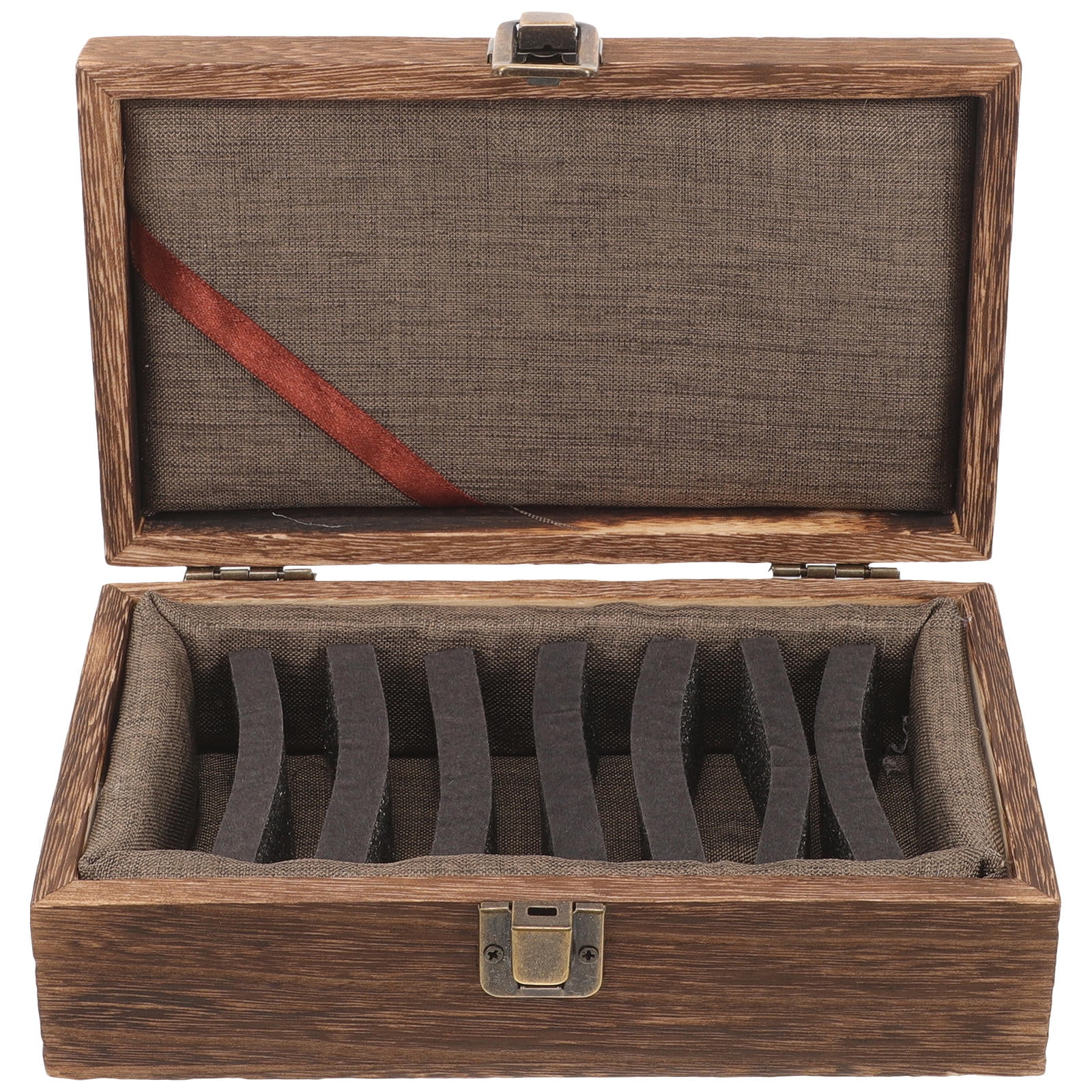 WEUVEB 1Pack Stamp Storage Box Carbonization Process Multi Compartment ...