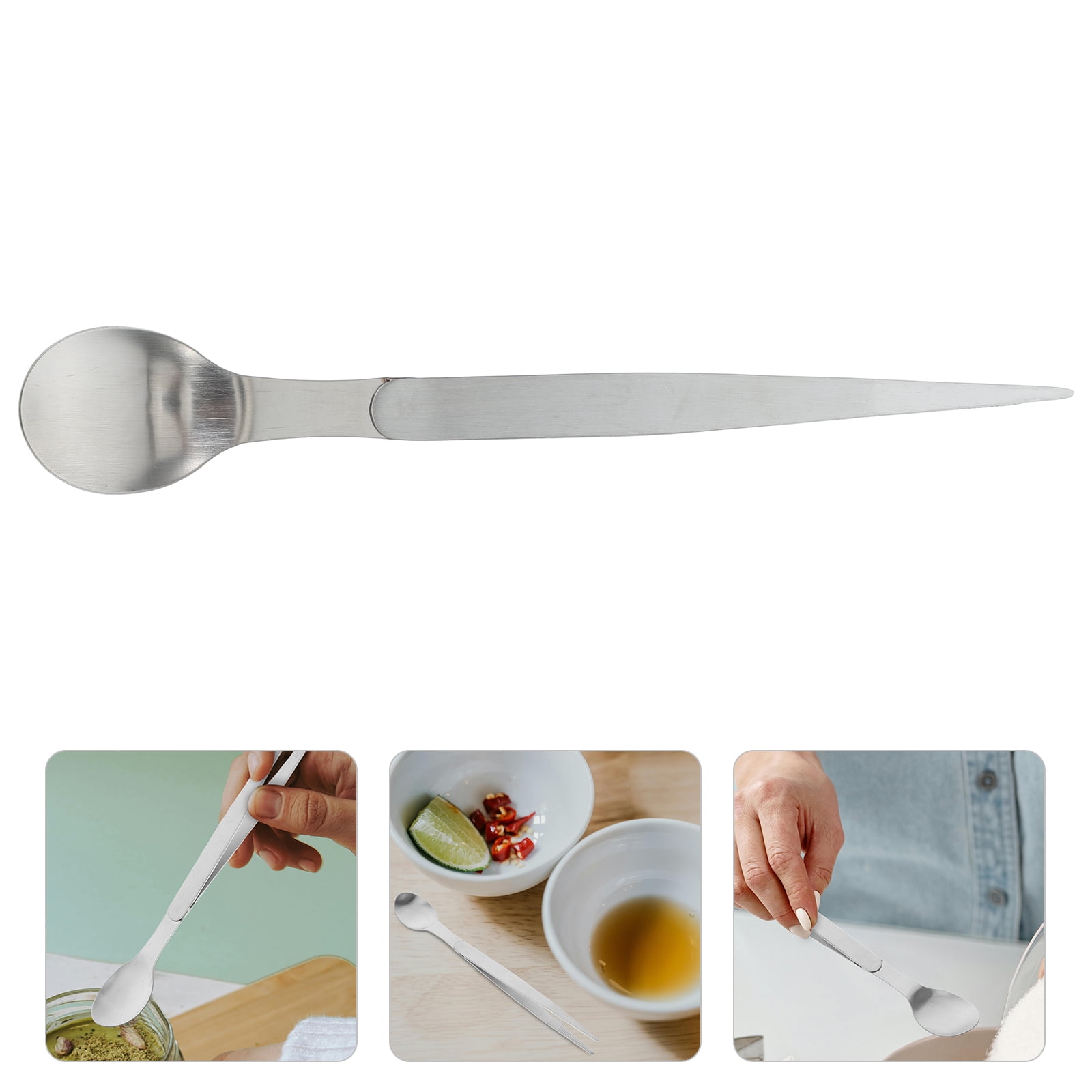 WEUVEB 1Pack Small Tasting Spoons for Cooking and Food Testing Compact ...