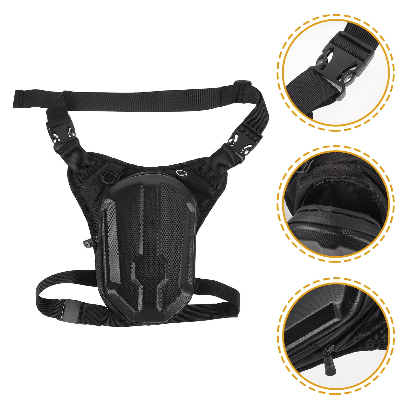 WEUVEB 1Pack Waterproof Drop Leg Bag for Men Motorcycle Riding Cycling ...