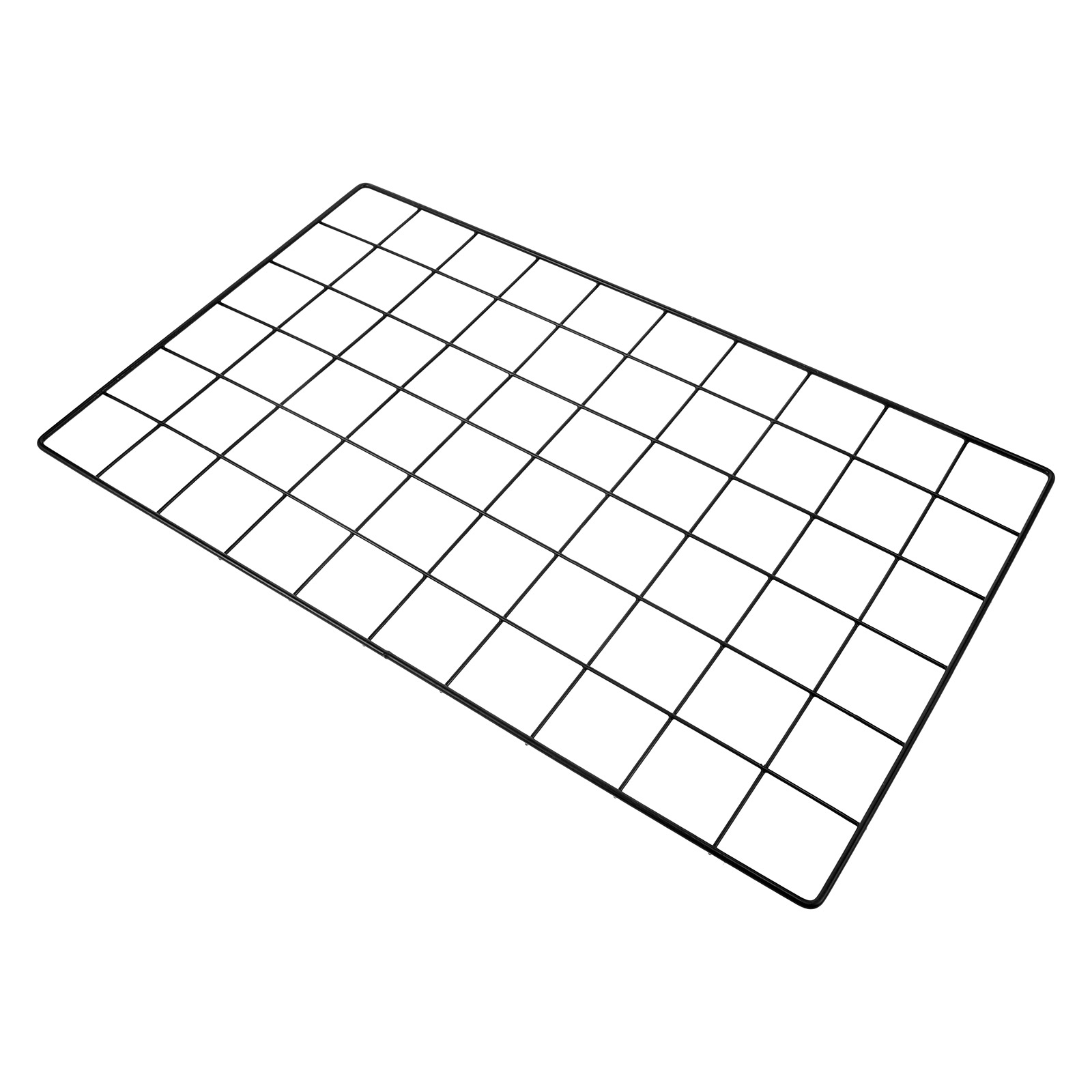 WEUVEB Black Metal Wall Grid Photo Display Rack Rectangular ...