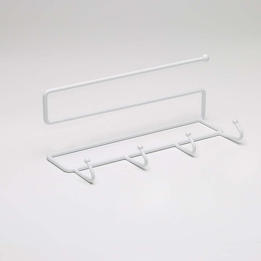 WEUVEB 1Pcs White Iron Storage Rack for Wall Mounted Napkin Holder 8 ...