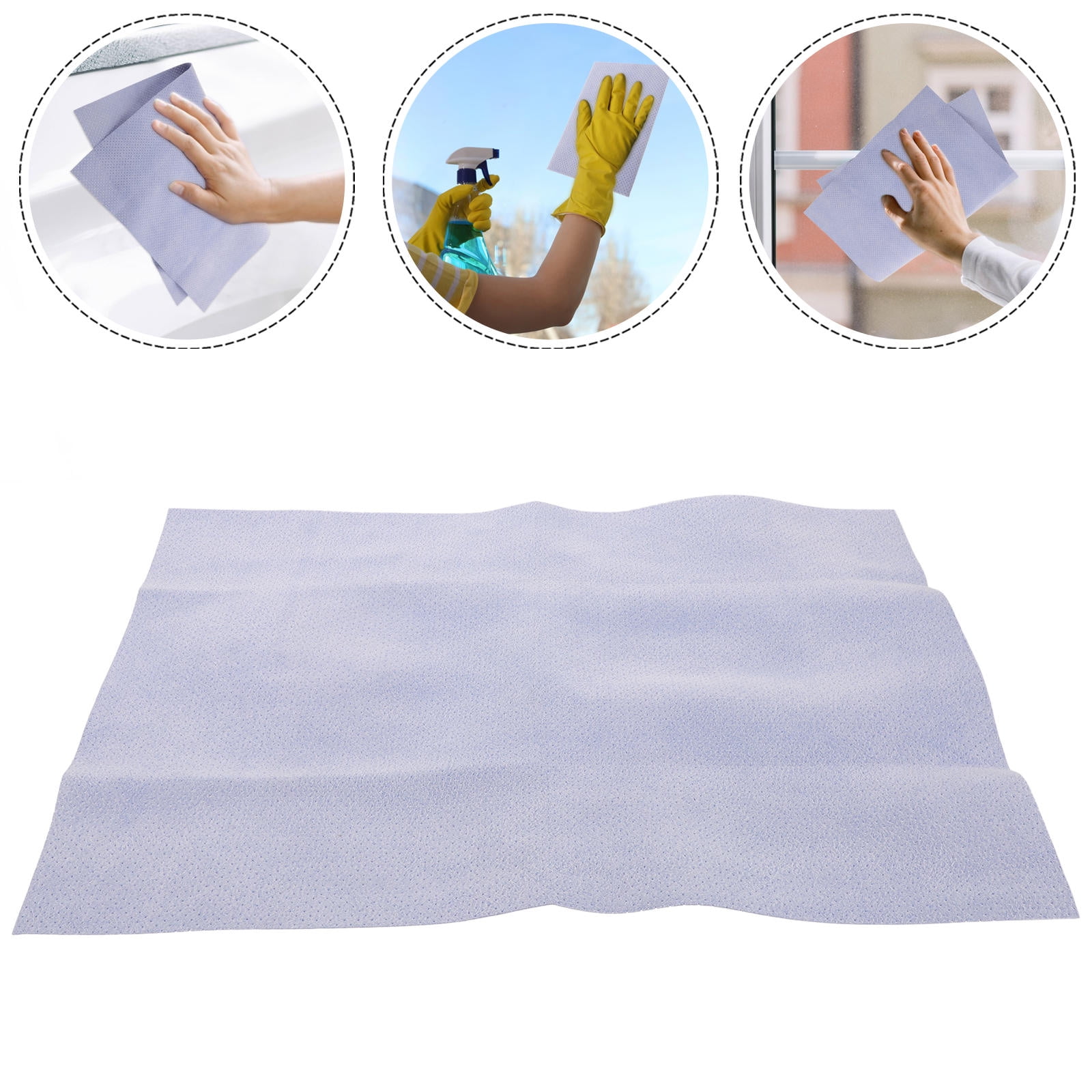 WEUVEB 1Set Blue Rectangular Car Wipe with Water Absorption and Stain ...