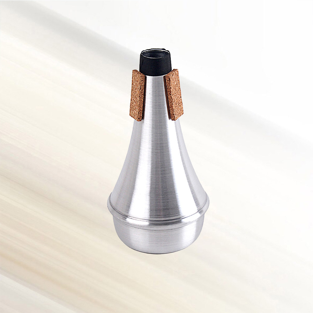 WEUVEB Trumpet Mute Straight CA109 Cork 1Pack Sound Suppression Silver ...