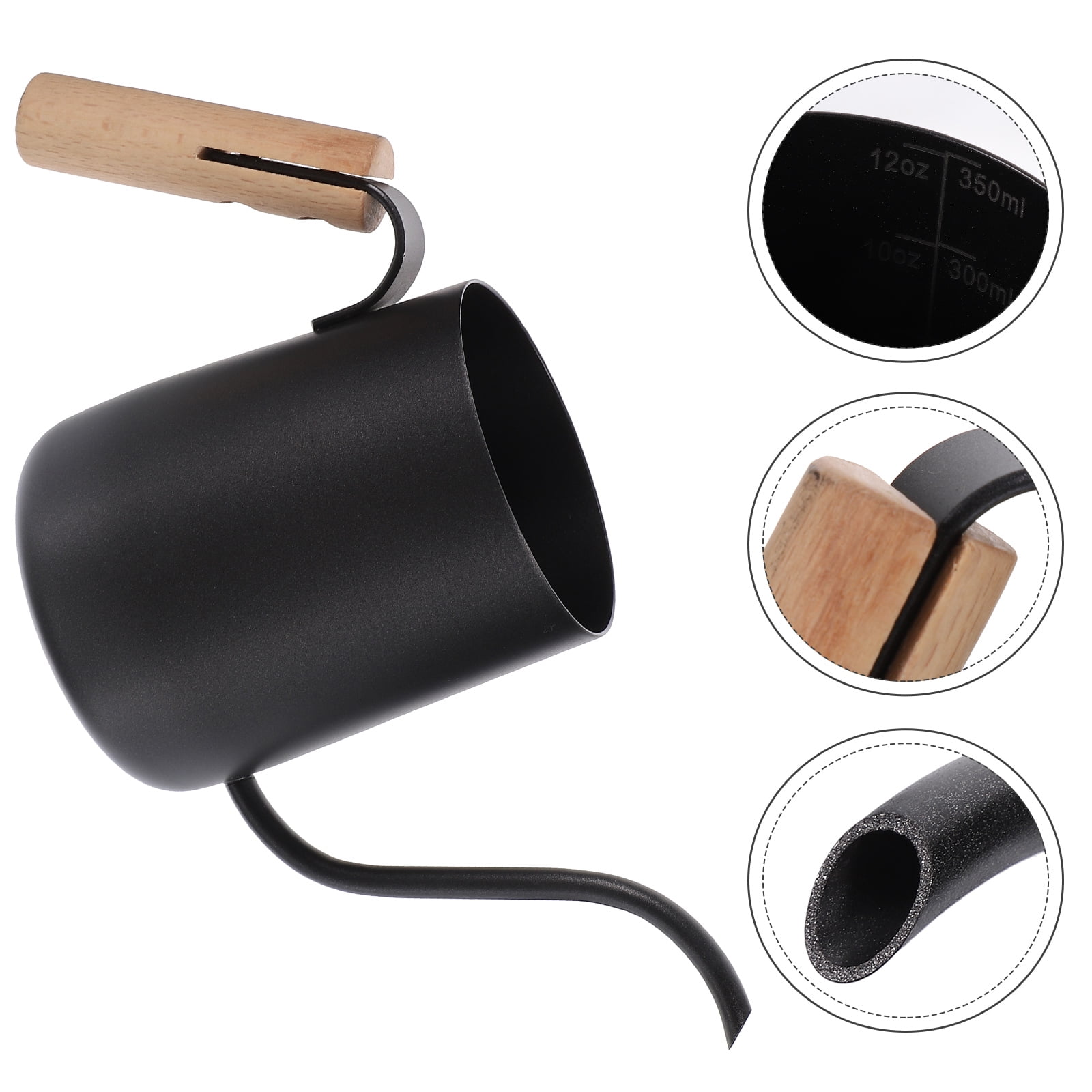 WEUVEB 1Set Coffee Pouring Kettle with Wooden Handle for Hand Drip ...