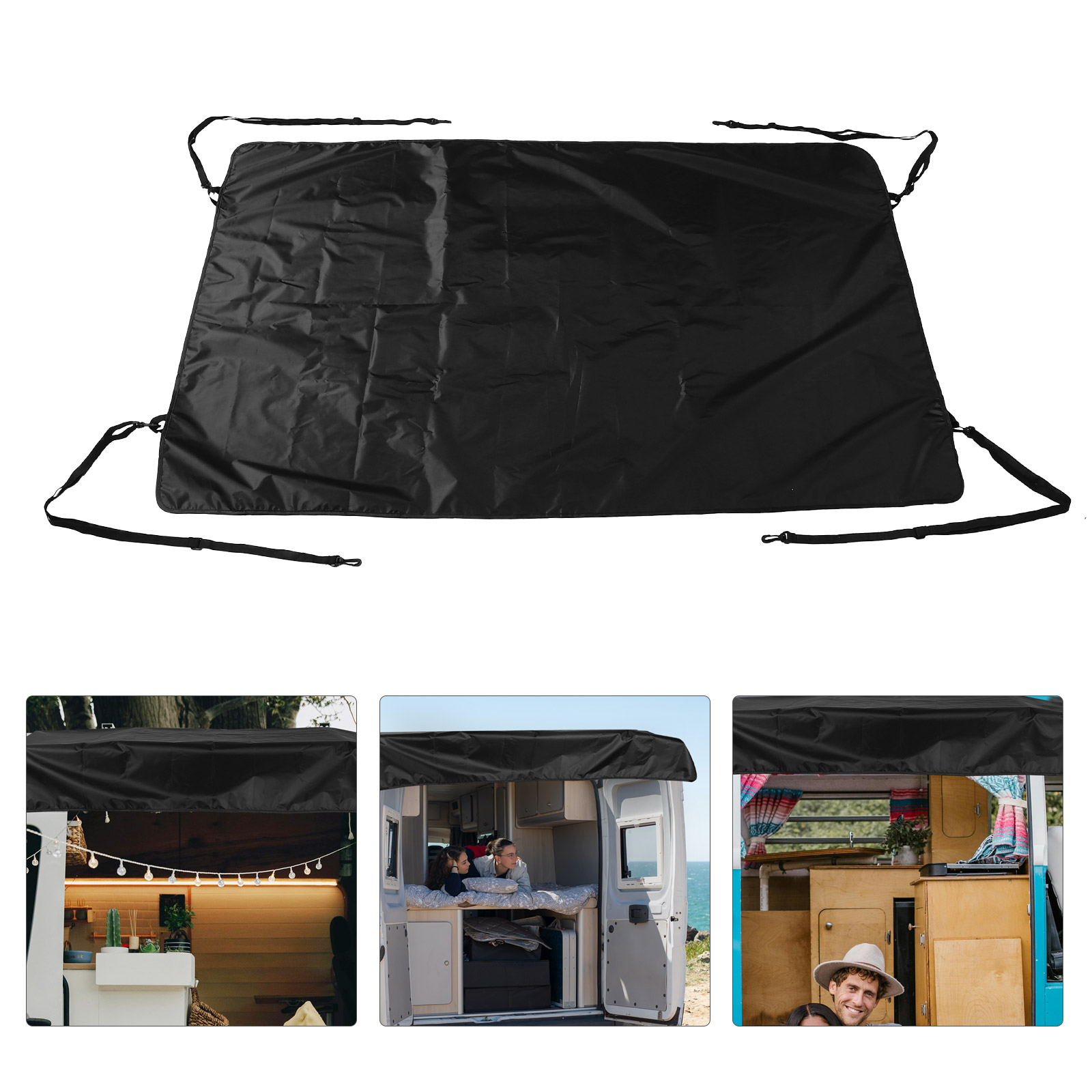 WEUVEB 1Set Sun Protection Car Sunshade Protector Black for Car Owners ...