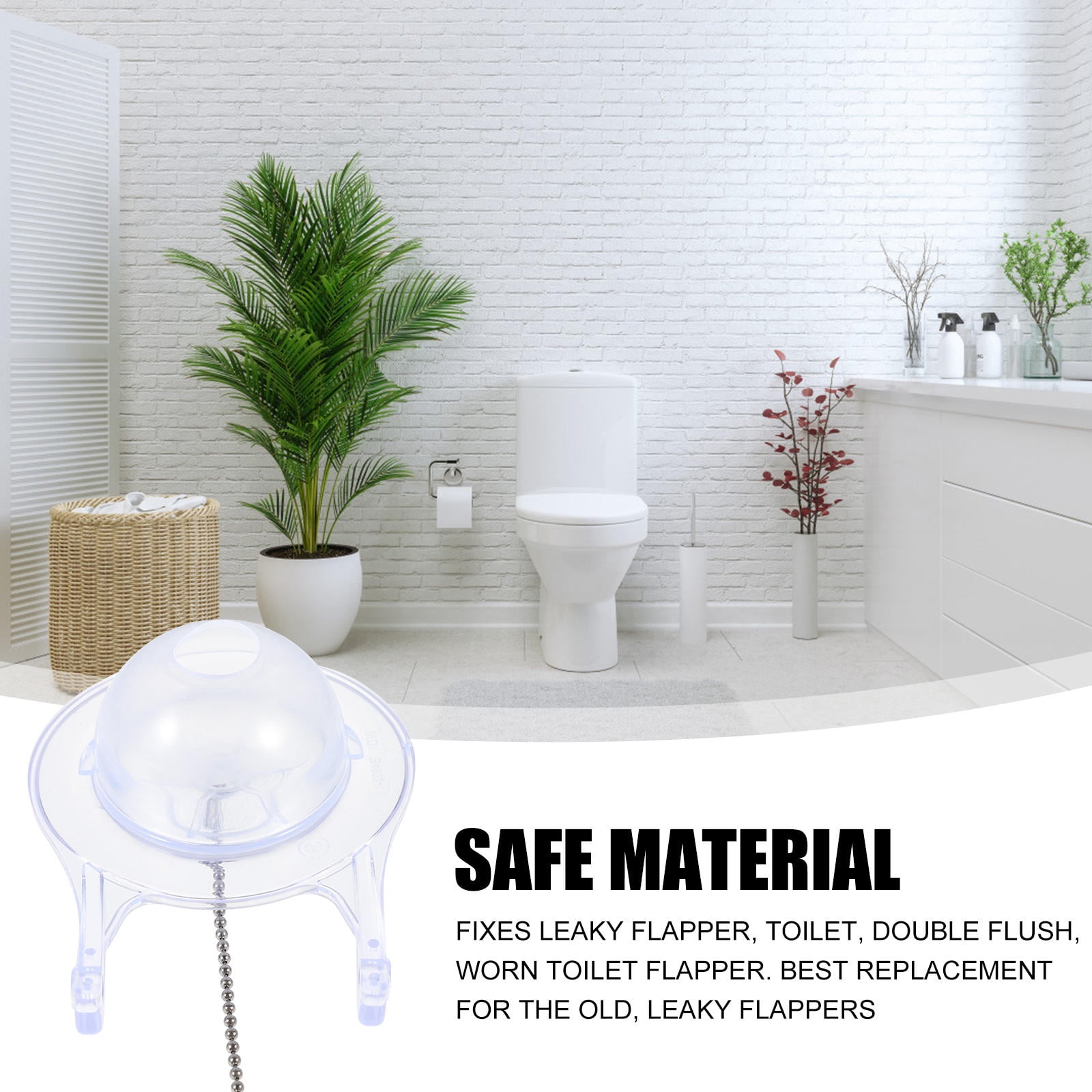 WEUVEB 1Set Toilet System Flush Parts PVC Transparent for Toilet Tank ...
