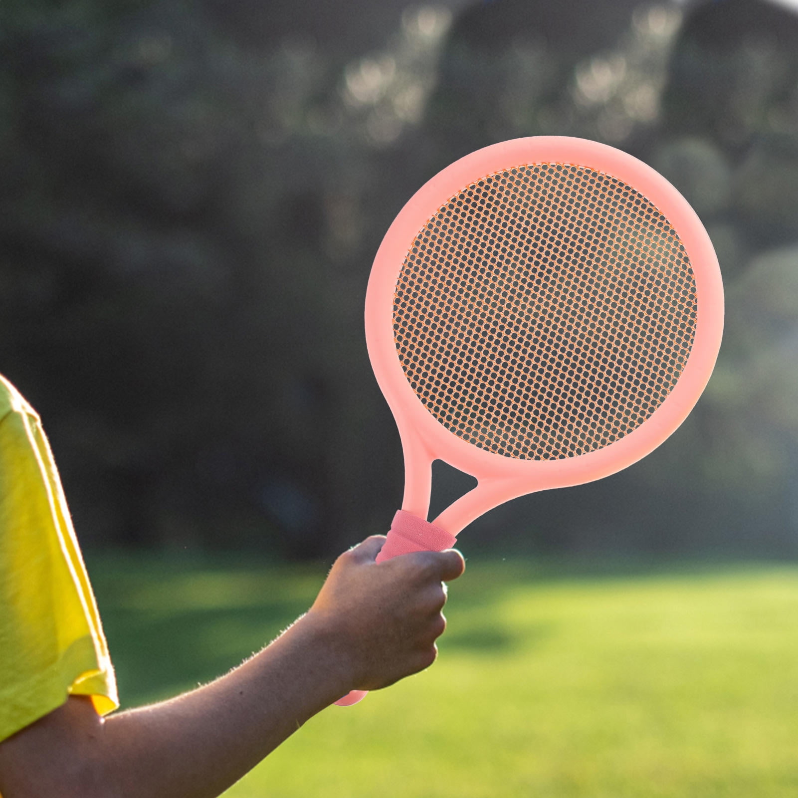 WEUVEB 2 Balls Pink Badminton Racket for Children Indoor Sports ...