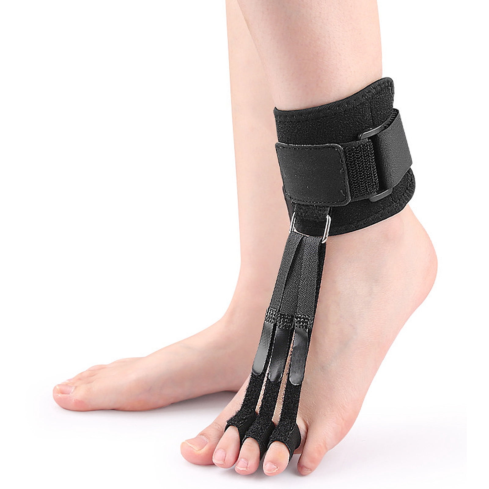 WEUVEB 2 Pcs Broken Toe Splint Black SBR for Toe Straightening and ...