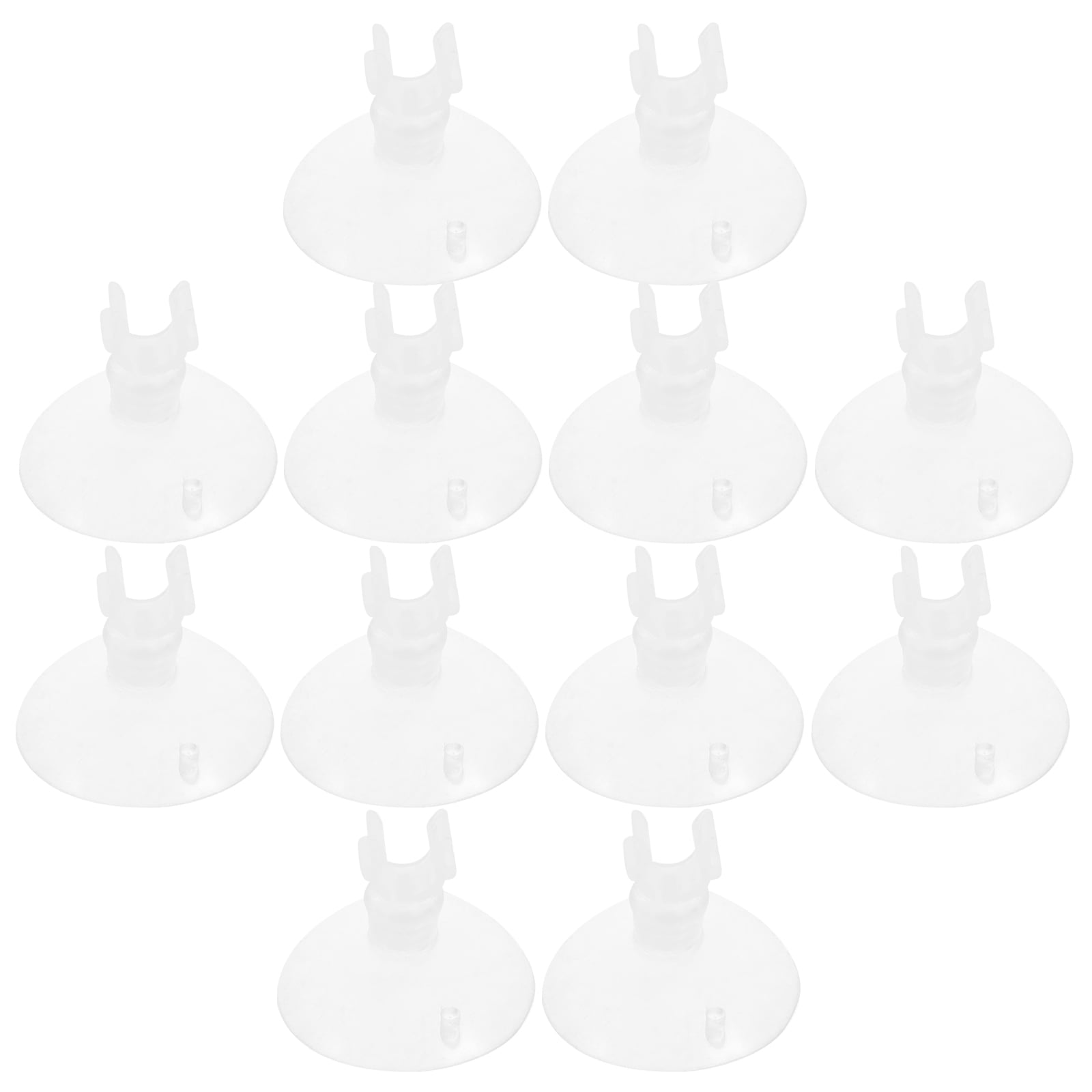 WEUVEB 20Pcs Aquarium Tank Clip Clear Suction Cups Transparent Plastic ...