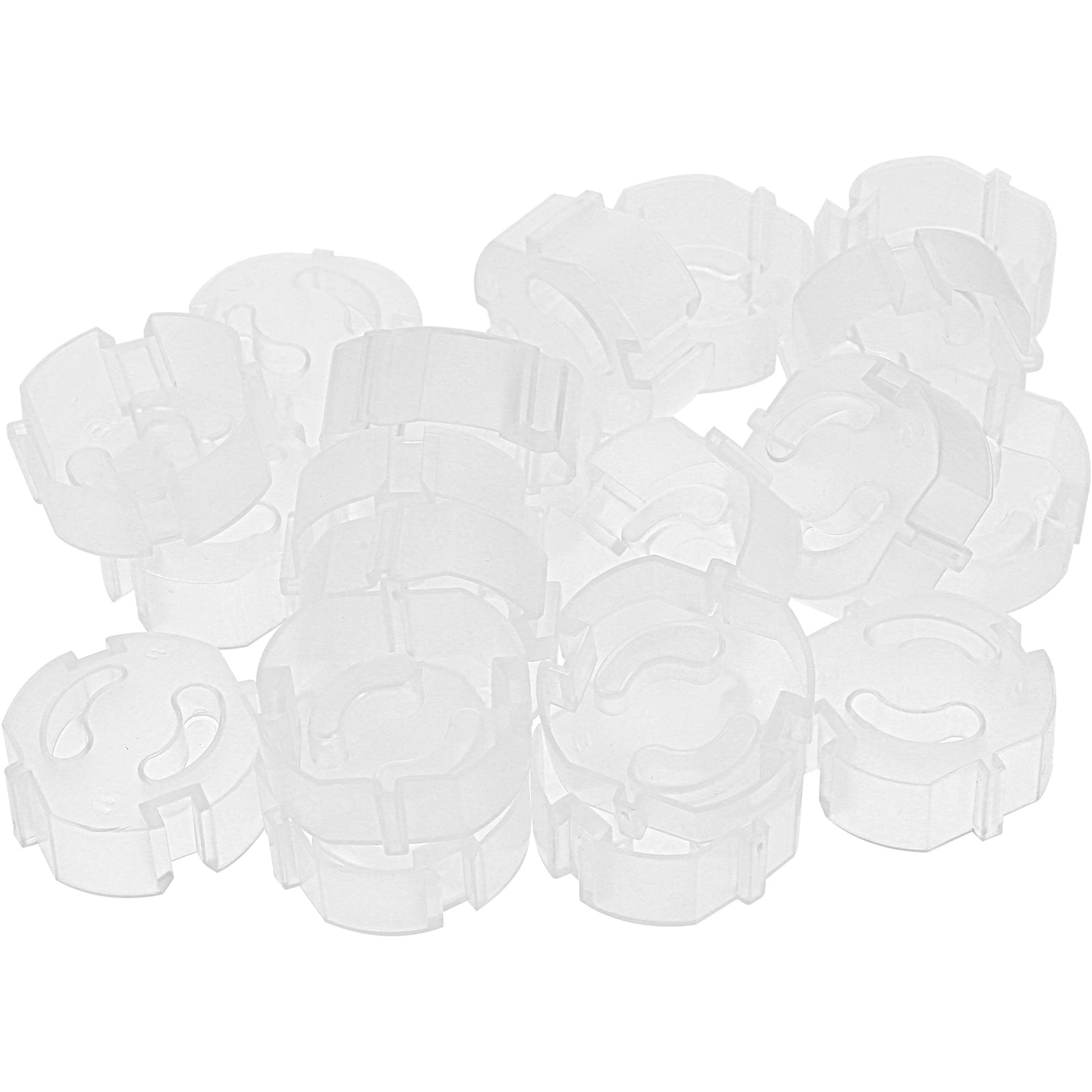 WEUVEB 20Pcs Transparent Plastic Outlet Covers Socket Protector Durable ...