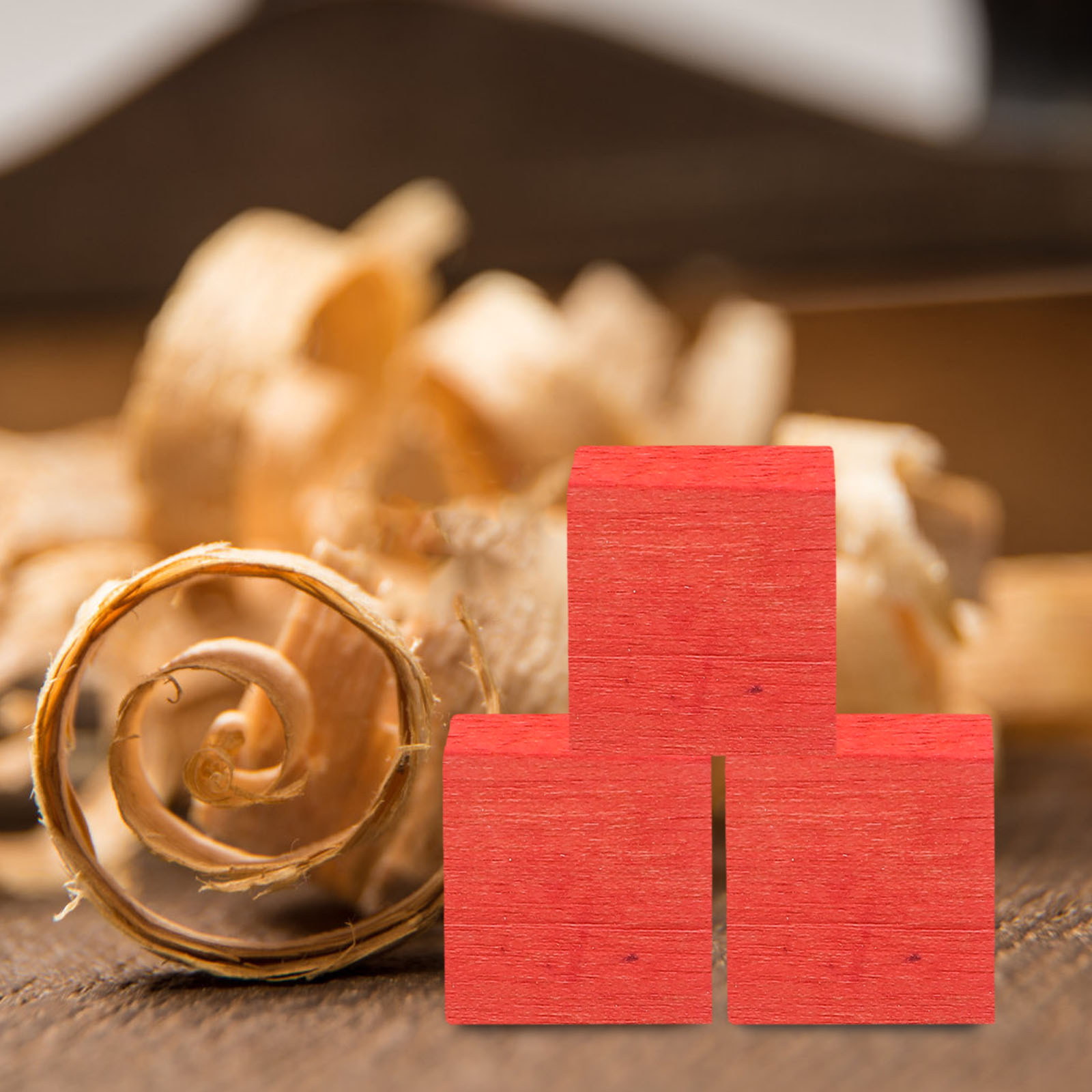 WEUVEB 20Pcs Small Wood Square Blocks for Diy Enthusiasts Creative Play ...