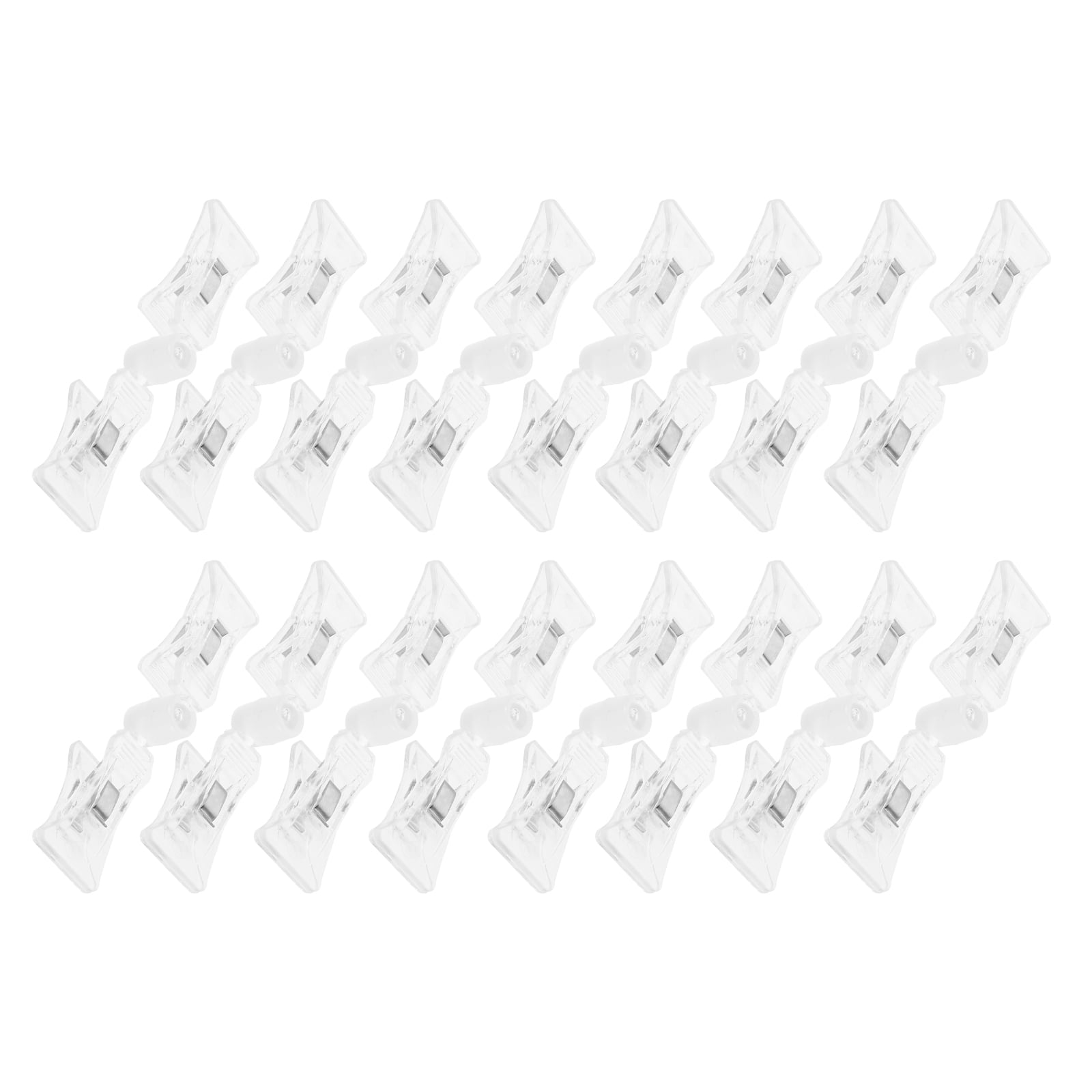 WEUVEB 20Pcs Transparent Rotating Sign Holder Clips for Retail Shelf ...