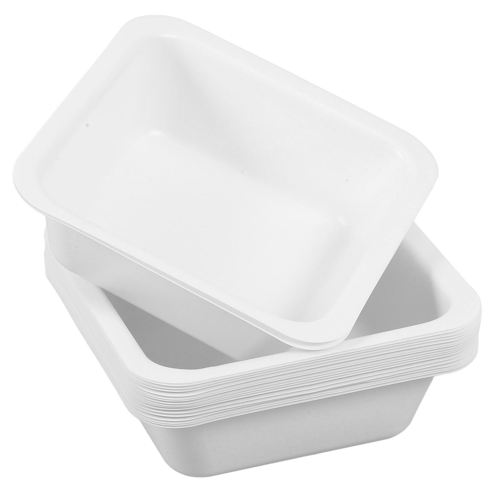 WEUVEB 20Pcs Weigh Boat Plastic Square Tray for Laboratory Use ...