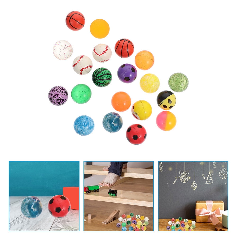 WEUVEB 20pcs Jumping Balls Relief Rubber Bounce Balls For Parties ...