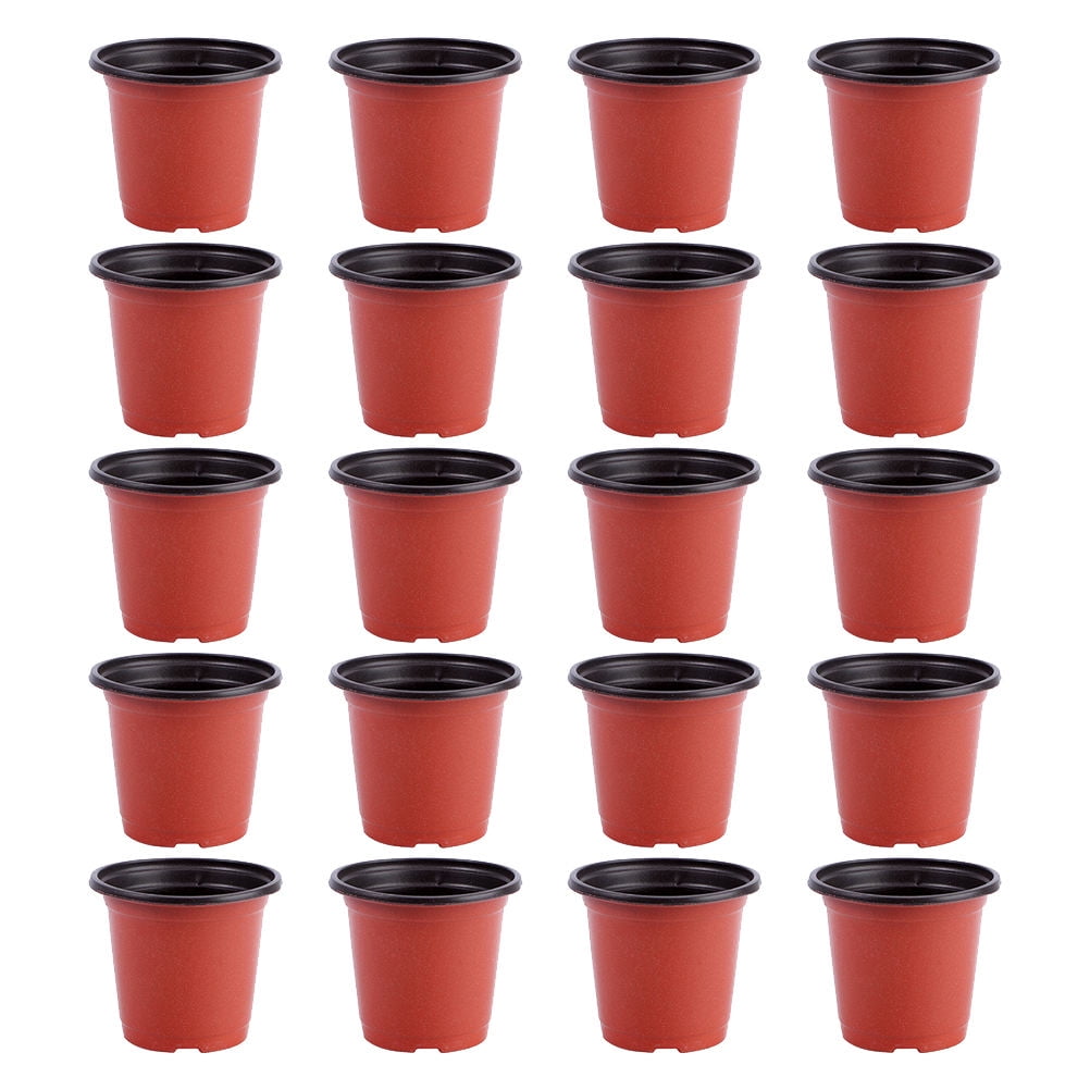 WEUVEB 23Pack Red Nursery Pot for Small Plant Pots Bulk 12X10.8in ...