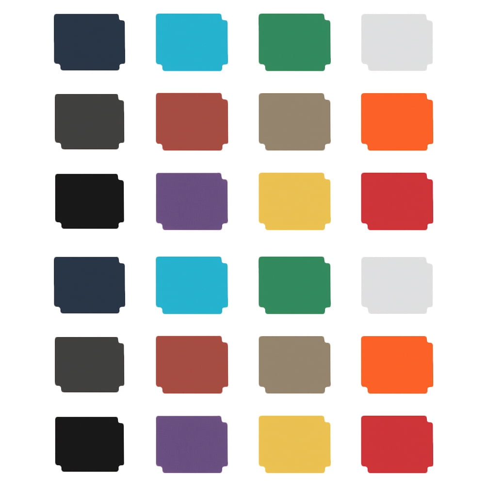 WEUVEB 24pcs Assorted Color Card Dividers Made of PP for Organizing ...