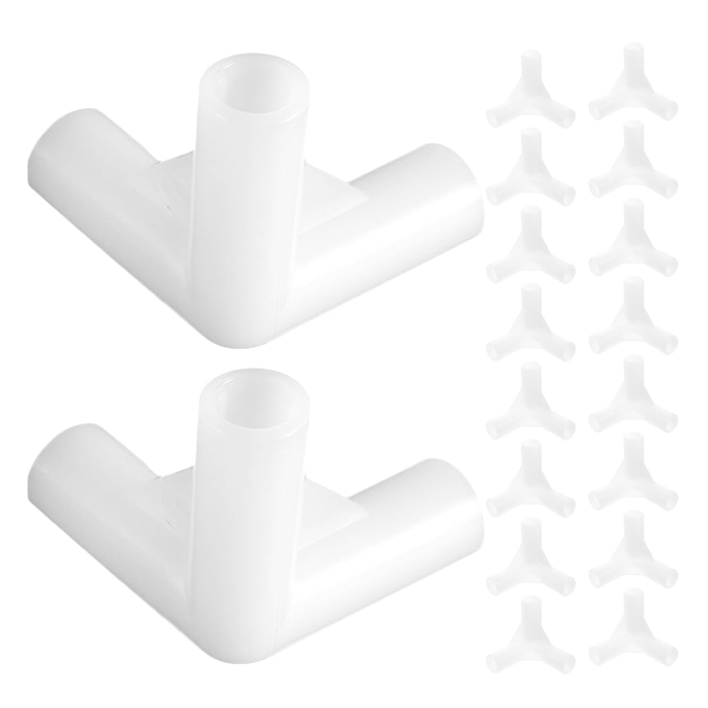 WEUVEB 25Pcs Portable Plastic Tent Pole Connector Three Way Frame ...