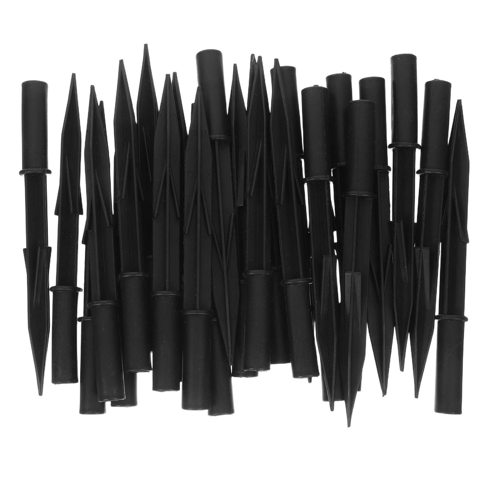 WEUVEB 25Pcs Pathway Marker Lights Black Plastic for Landscape Lighting ...