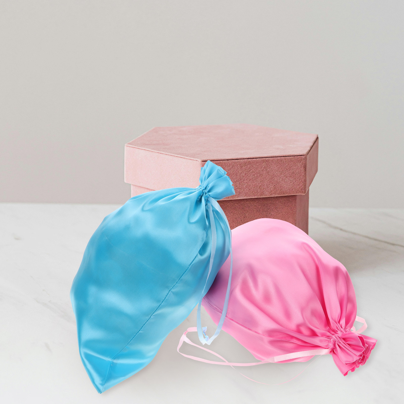 WEUVEB 2Pack Assorted Color Mini Drawstring Bags for present Packaging ...