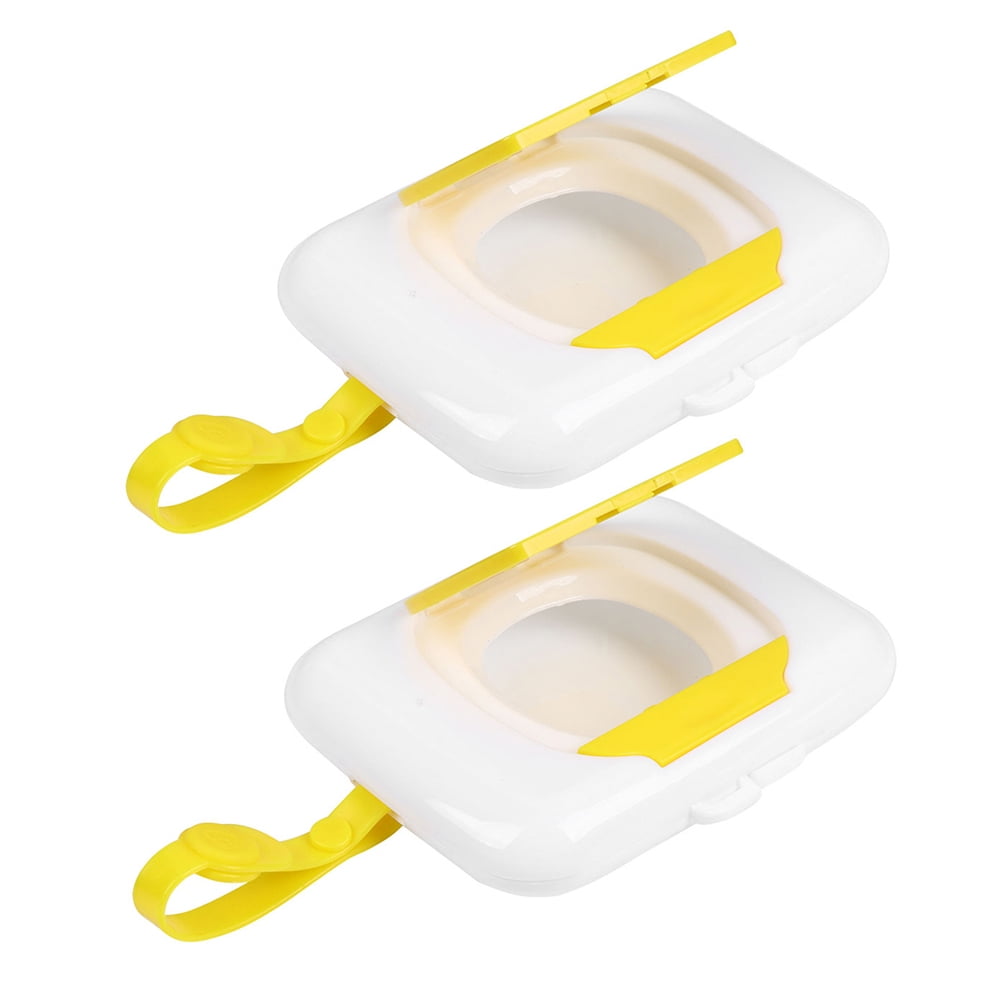 WEUVEB 2Pack Refillable Wipes Container Modern Style Dust Prevention ...