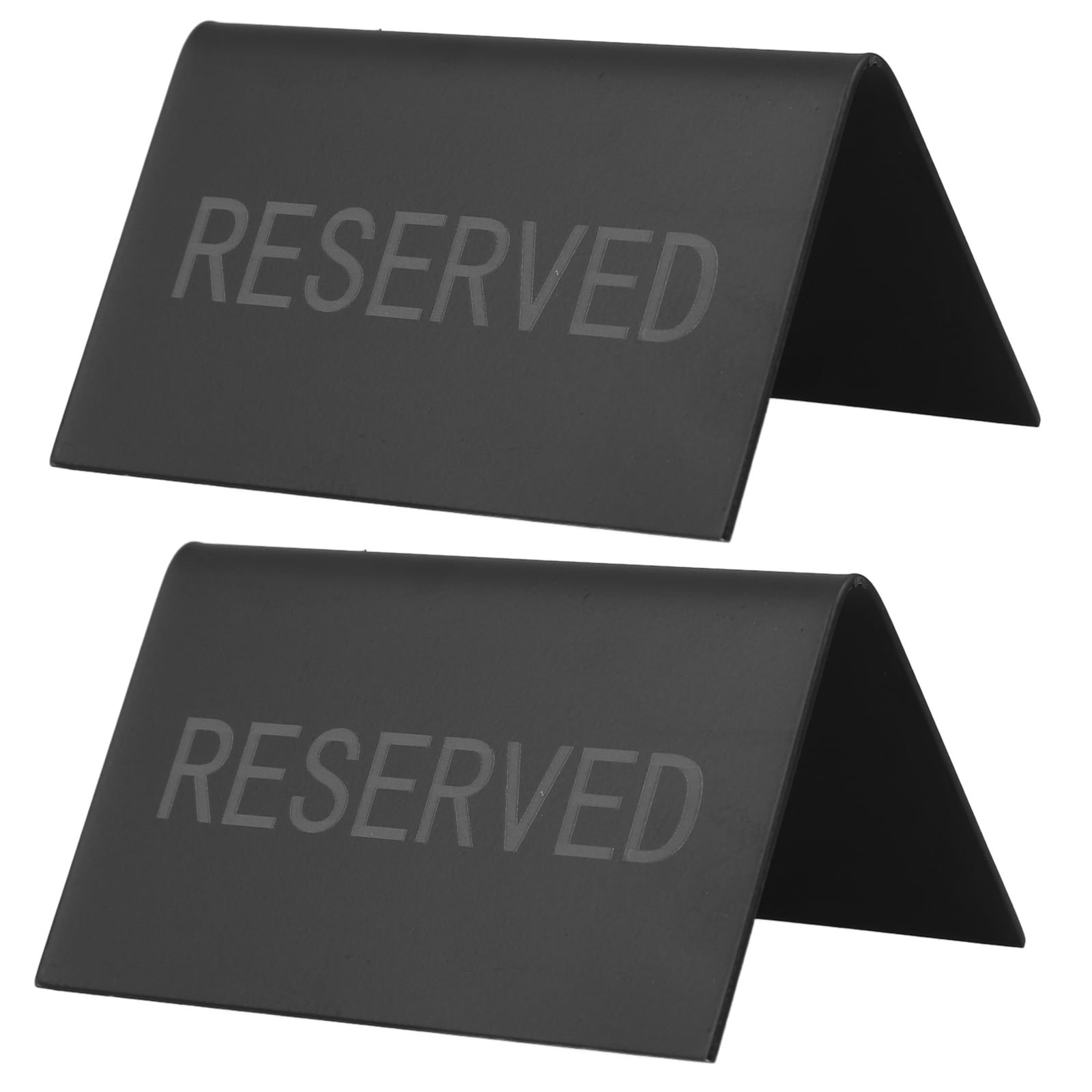 WEUVEB 2Pack Tent Shaped Reserved Seating Signs Acrylic Reserved Signs ...