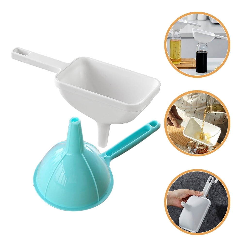 WEUVEB 2Pcs Jar Funnel for Filling Bottles with Assorted Color in ...