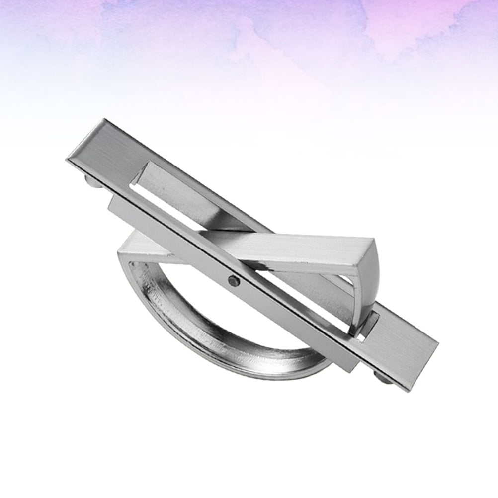 WEUVEB 2Pcs Silver Invisible Cabinet Handles Smooth Touch Drawer Pulls ...