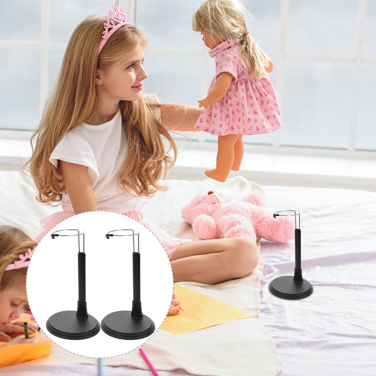 WEUVEB 2Pcs Single Puppet Stand Figures with Height Adjustable Feature ...