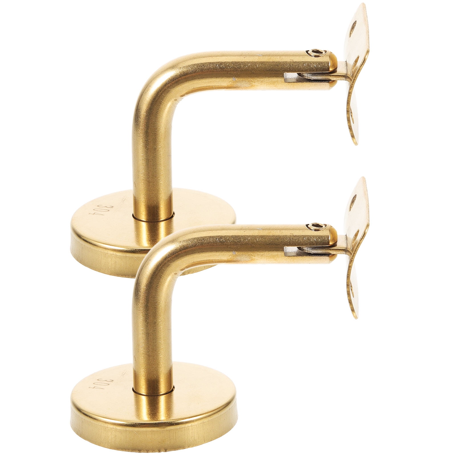 WEUVEB Weuveb 2pcs Wall Mounted Curved Handrail Bracket for Stair Rail ...