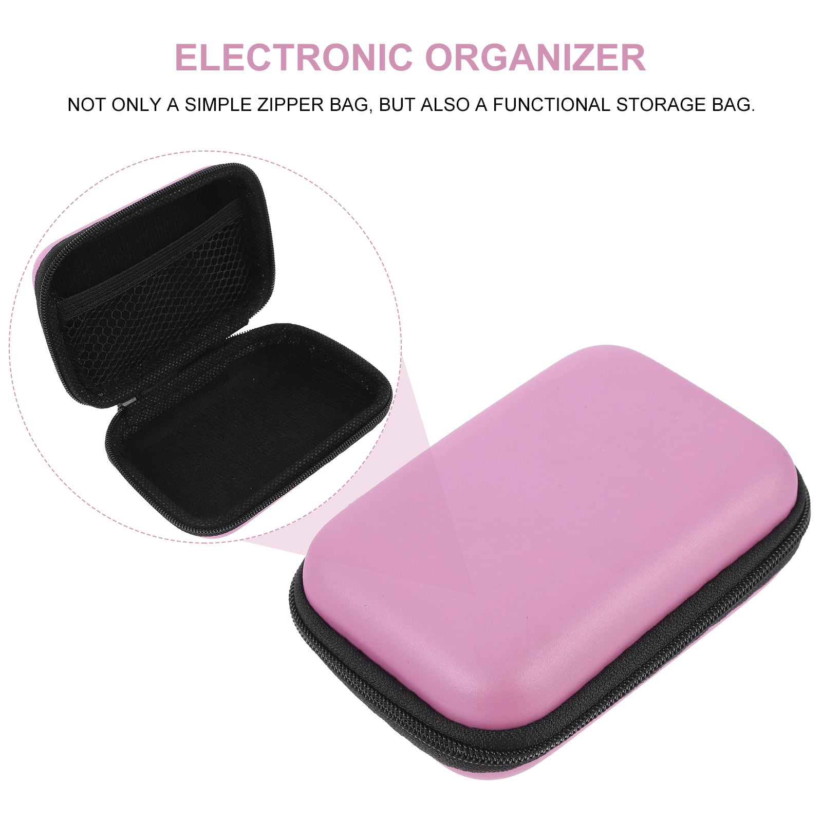 WEUVEB 2Set Travel Electronic Pouches PU Material Assorted Colors for ...