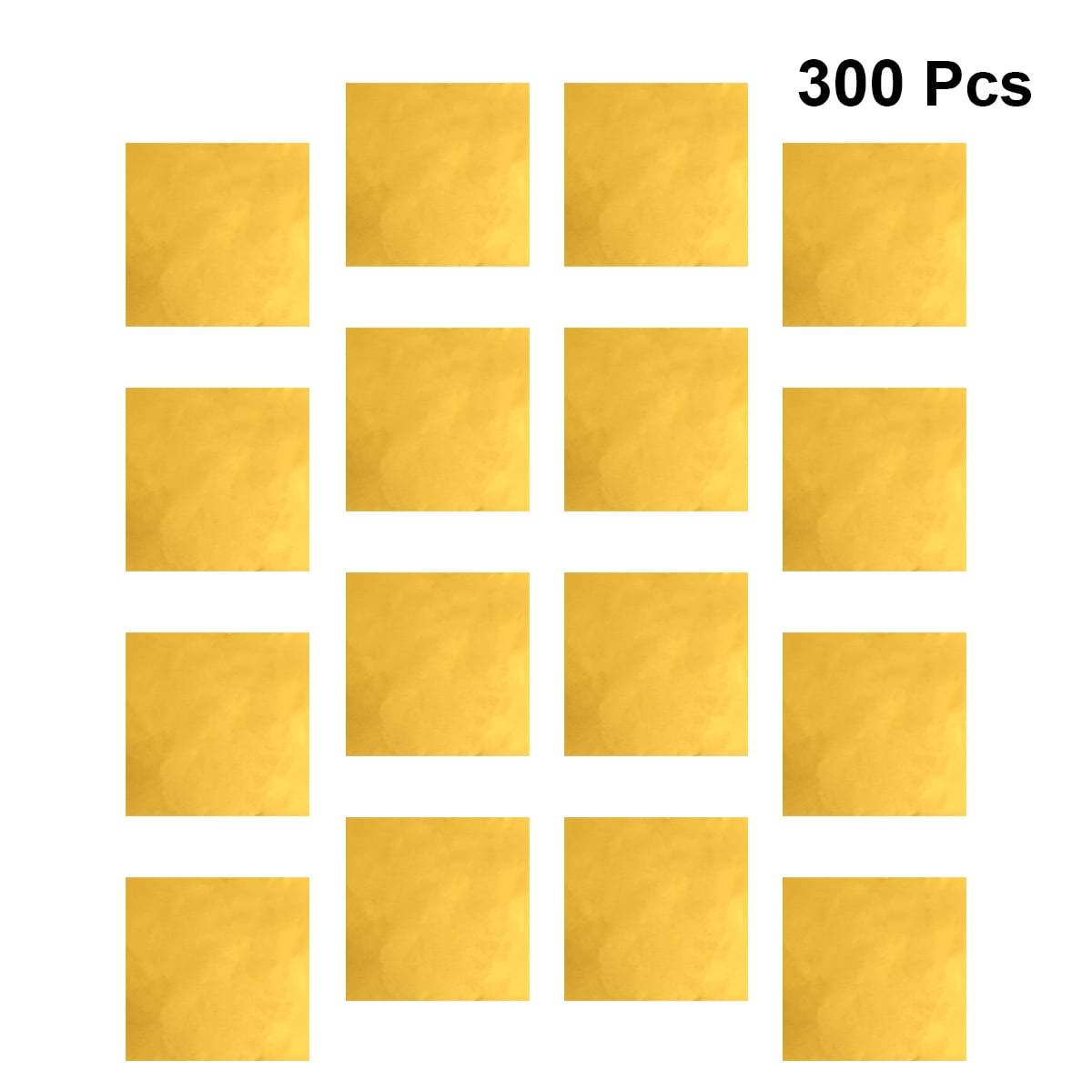 WEUVEB 300Pcs Golden Wrapping Paper Square Aluminum Foil Sheets for ...
