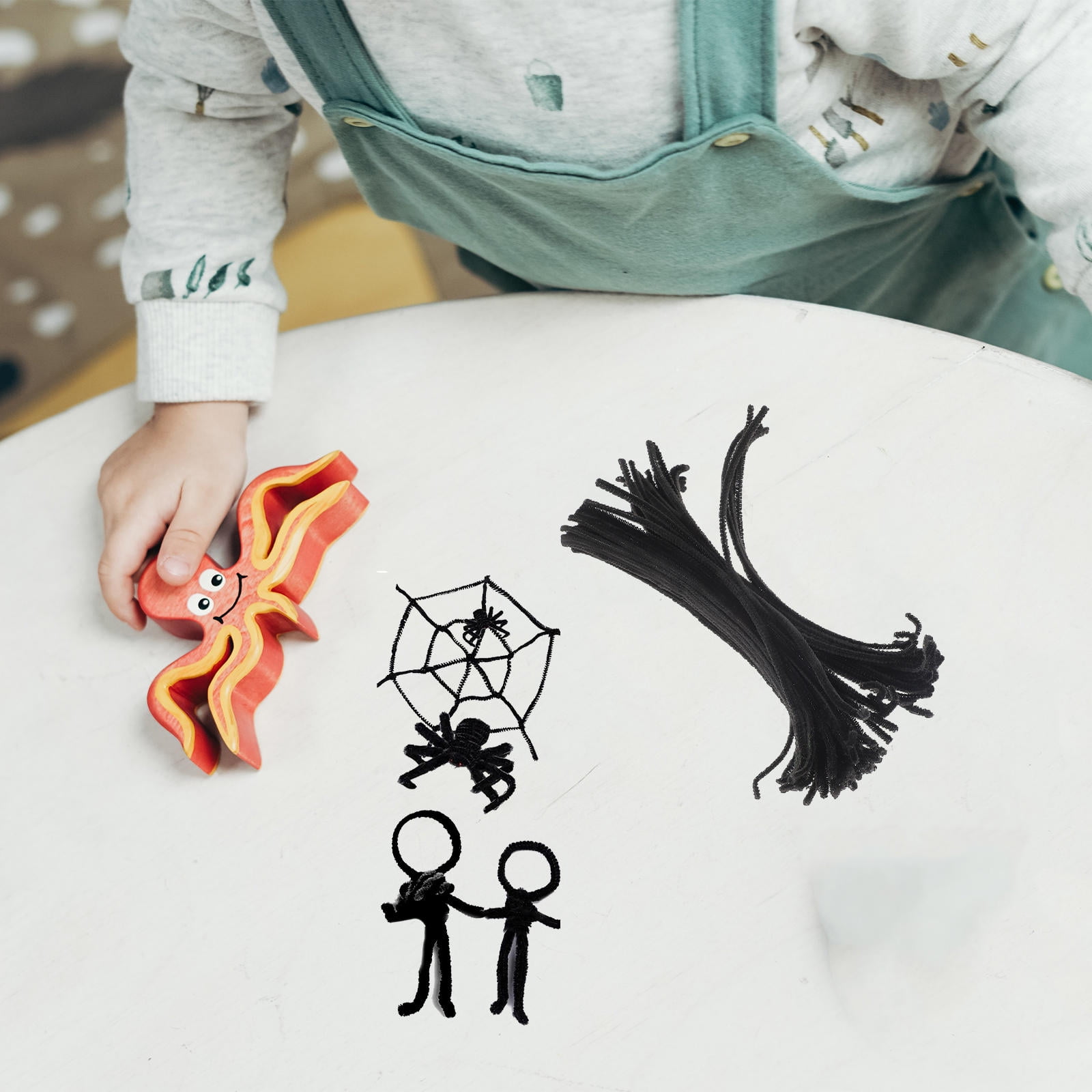 WEUVEB Crafts for Kids Twisting Sticks Black 300Pcs Kindergarten ...