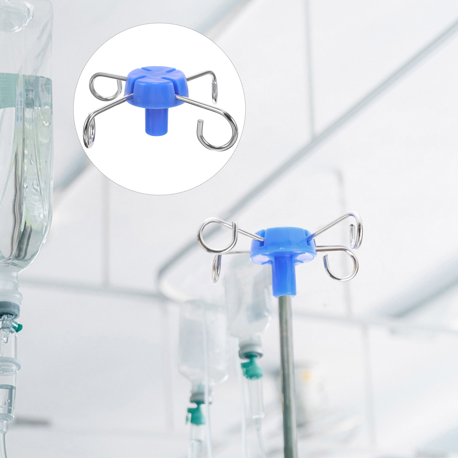 WEUVEB 31Pack Hanger Hooks Blue and Assorted Color for Hospital and ...