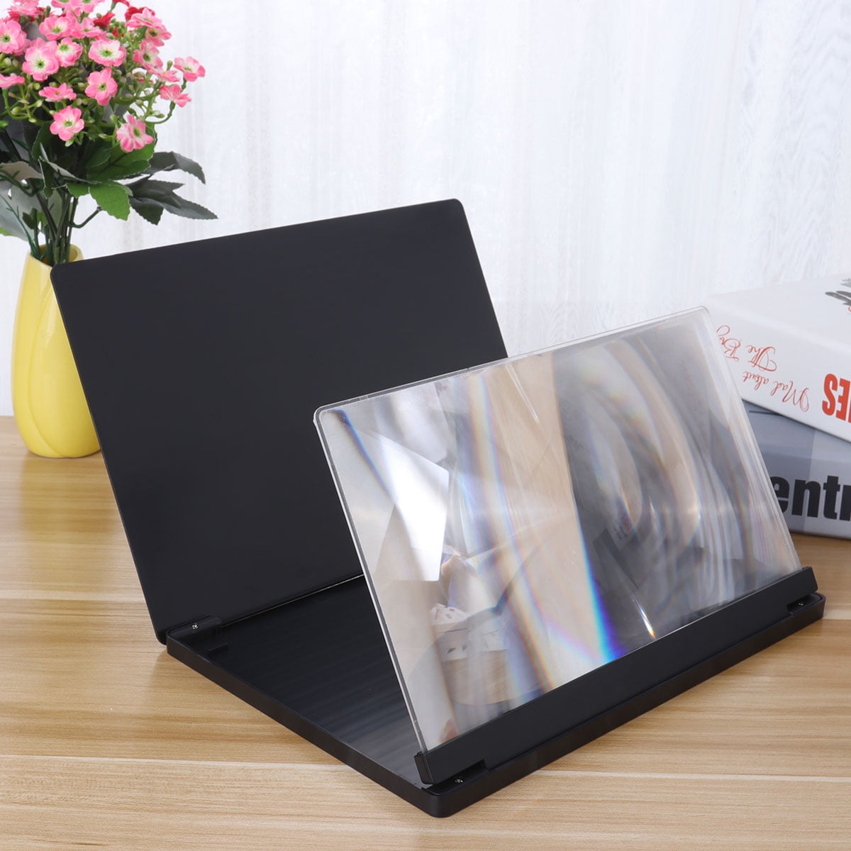 WEUVEB 3D Screen Magnifier for Mobile Phones Black Acrylic Amplifier ...