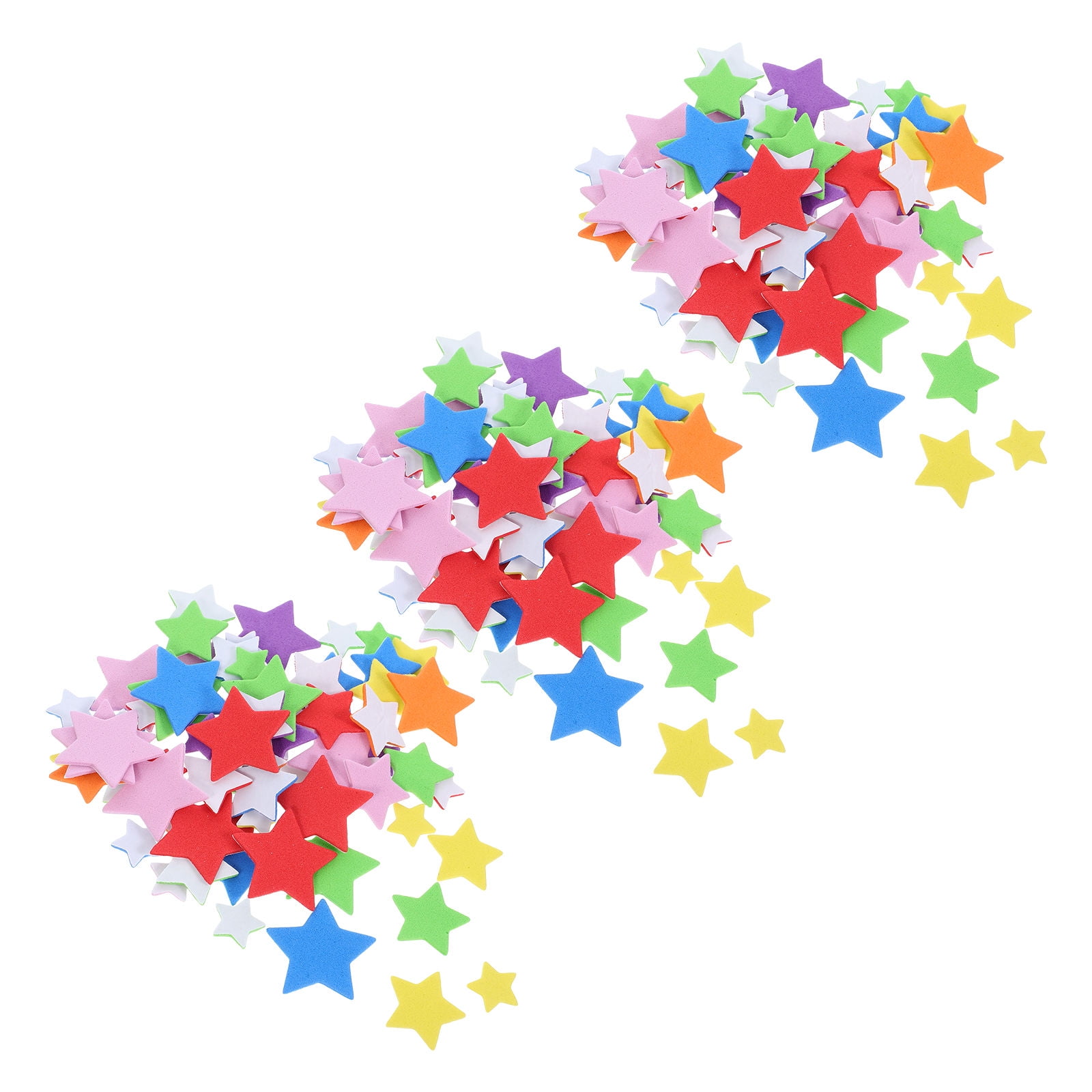 WEUVEB Colored Star Stickers Self Adhesive for Kids Crafts 3Set ...