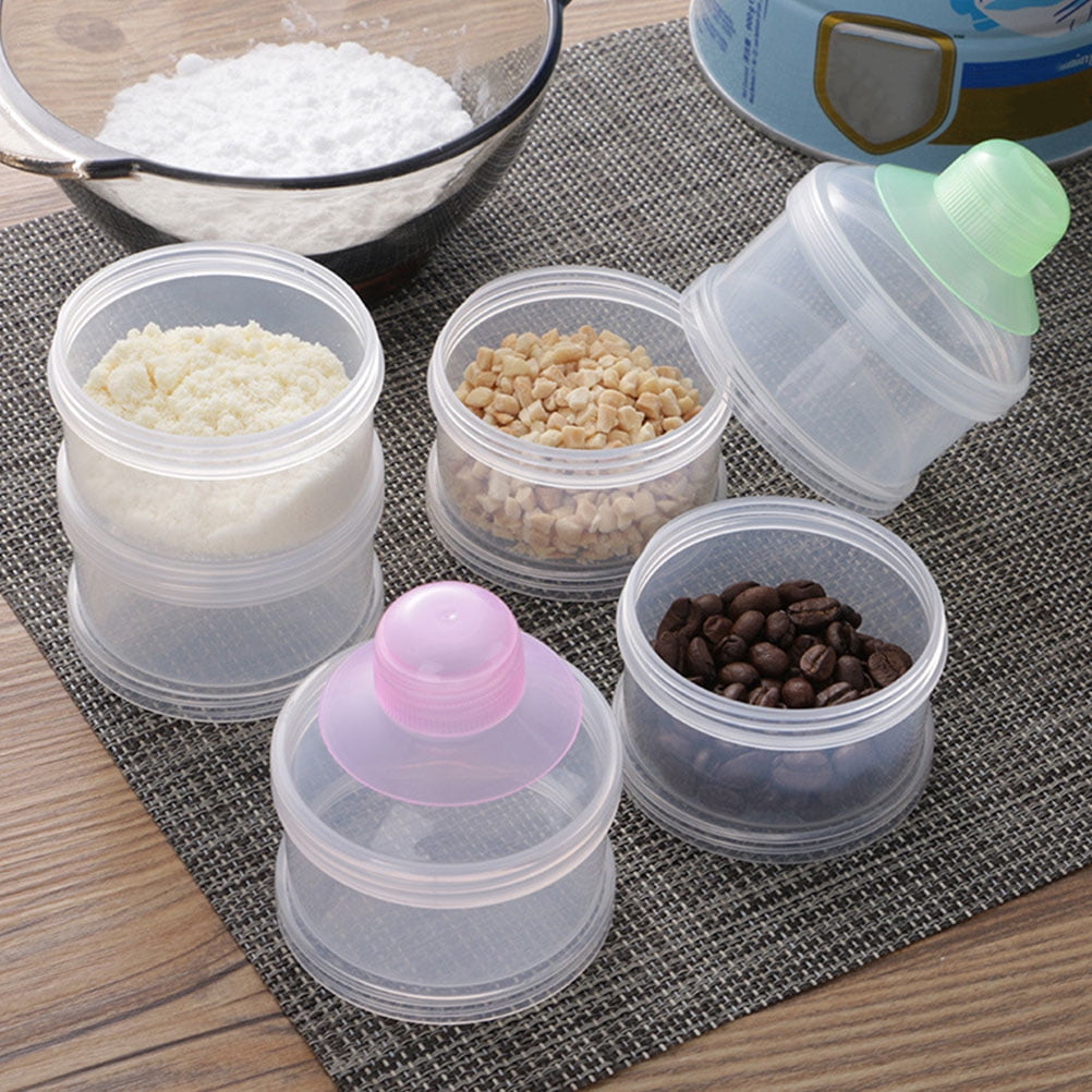WEUVEB 3Pack Milk Powder Storage Boxes Pink Plastic for Families ...